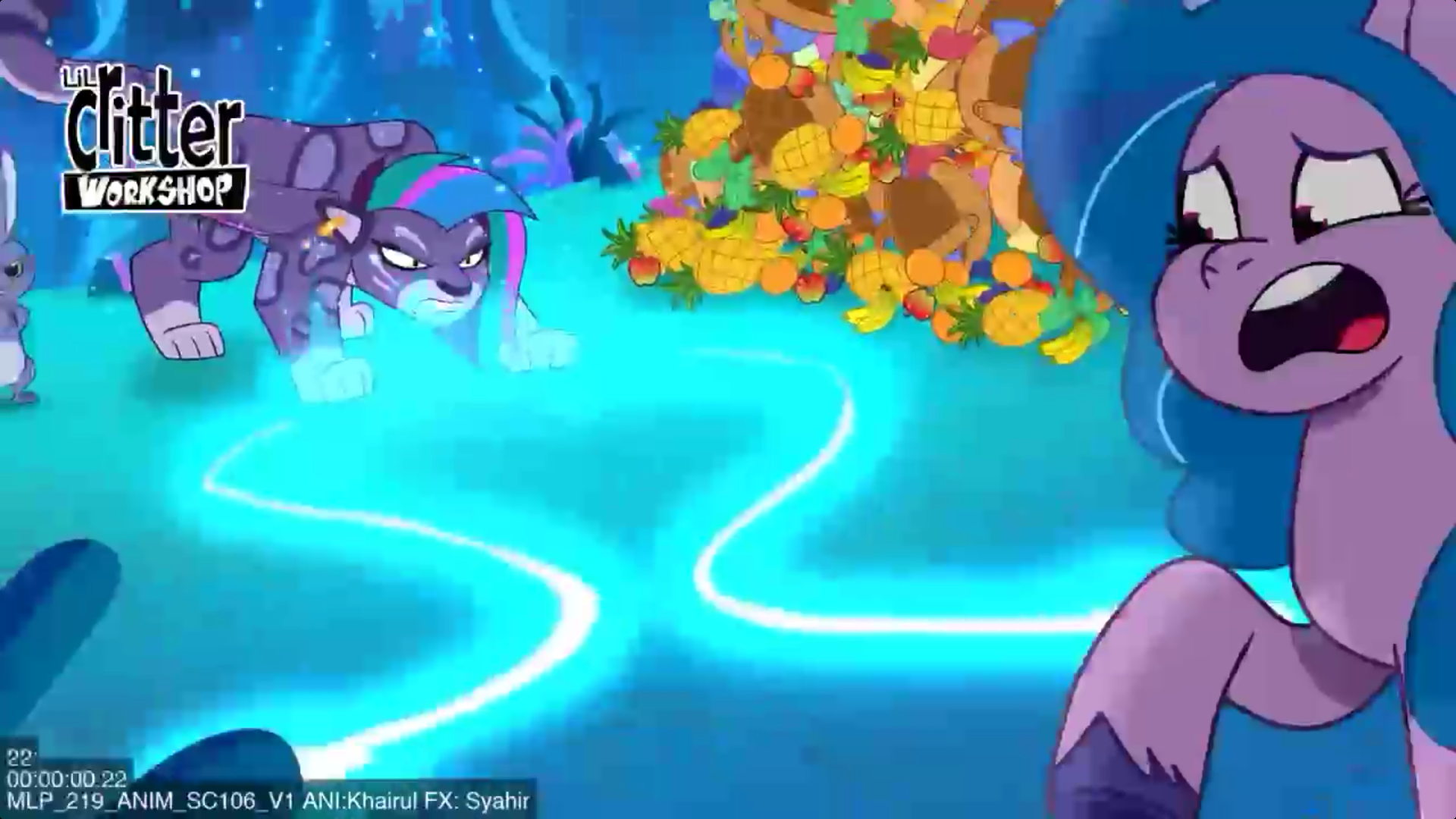 #3436162 - safe, screencap, allura, izzy moonbow, twitch (g5), aq bars ...