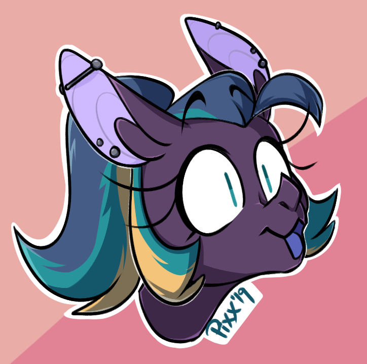 #3439118 - safe, artist:pixxpal, oc, oc only, oc:pixx, pony, cute, female, icon, mare, pink ...