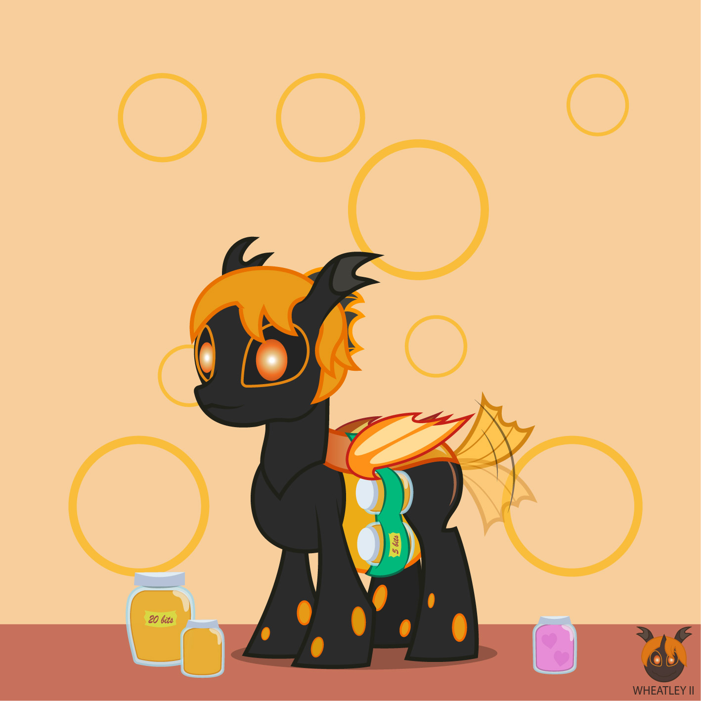 #3519155 - safe, artist:wheatley r.h., derpibooru exclusive, oc, oc only, oc:w. rhinestone eyes ...