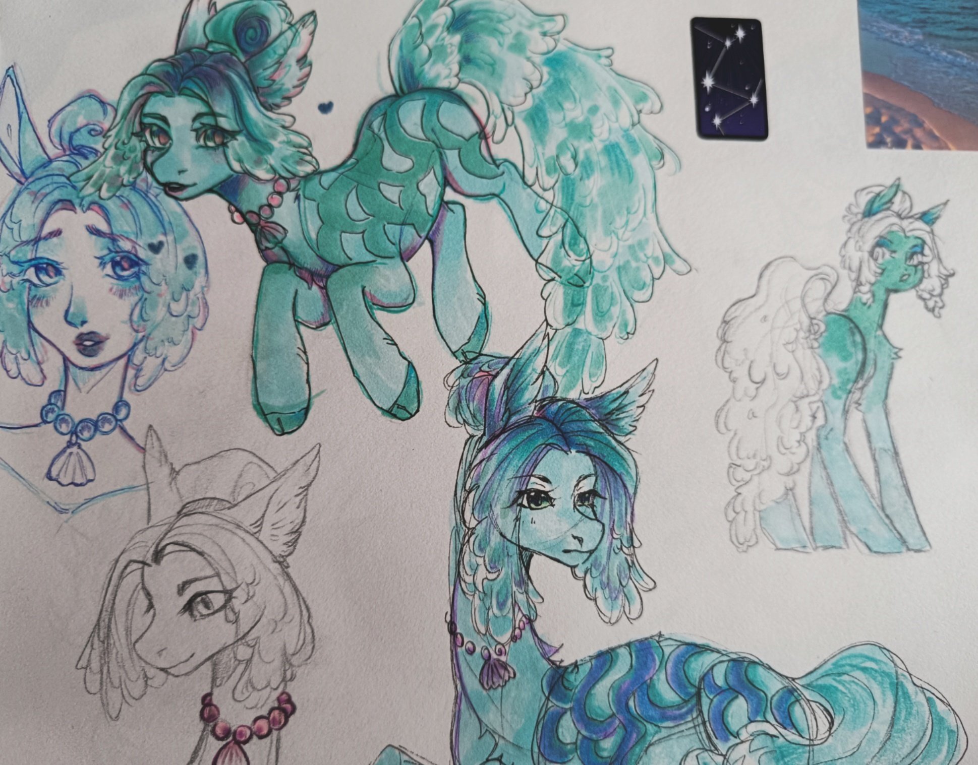 #3527023 - safe, artist:siatikas, oc, oc only, human, pony, female ...