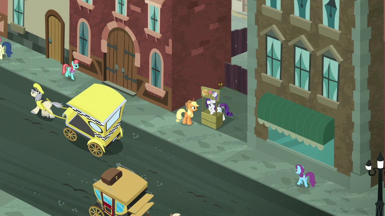 #3530823 - safe, screencap, applejack, bluebonnet, bonnette, caboose ...