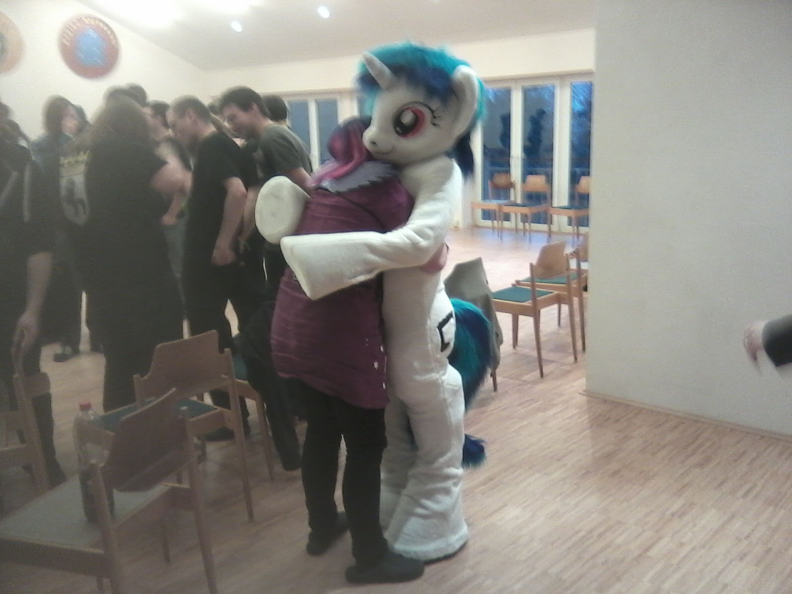 #3519470 - safe, artist:atalonthedeer, dj pon-3, vinyl scratch, human ...