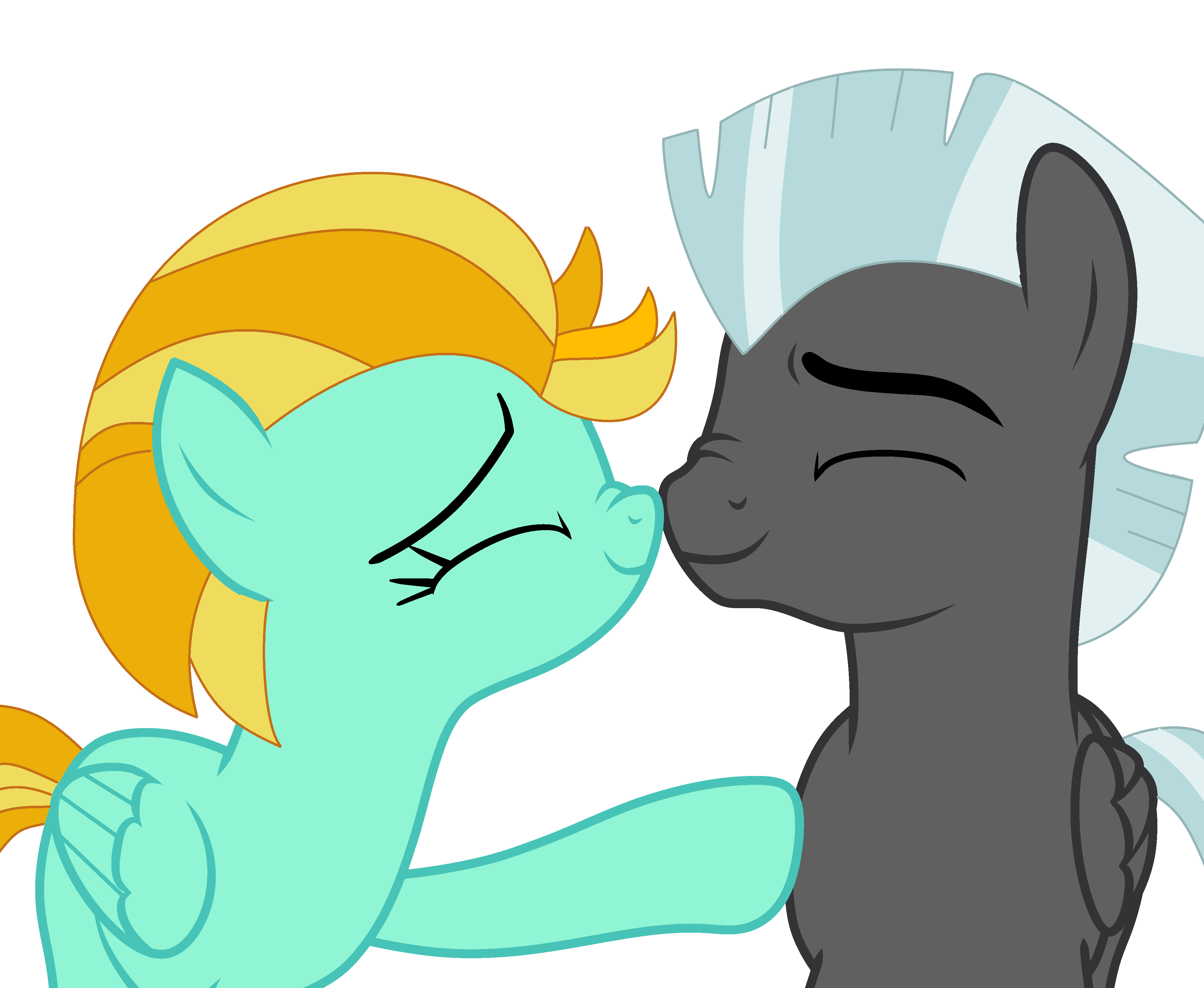 #3533912 - safe, artist:brightstar40k, lightning dust, thunderlane, g4 ...