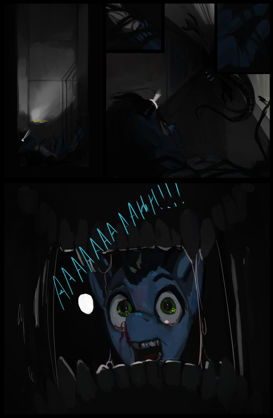 #3534843 - semi-grimdark, artist:alientsdev, soarin', alien, pegasus ...