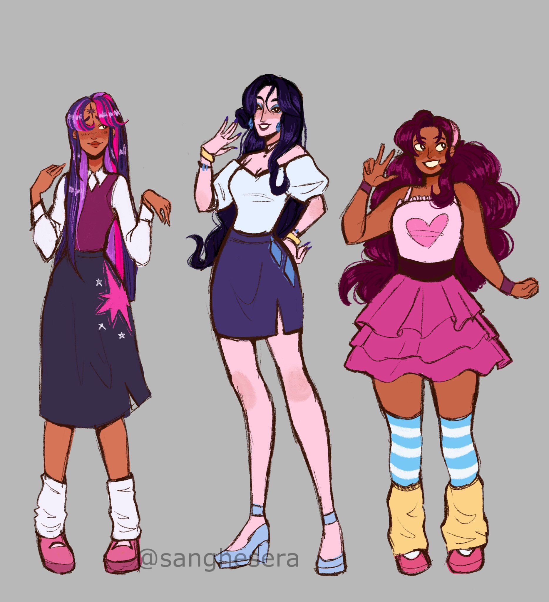 #3536621 - safe, artist:damienmarkan, pinkie pie, rarity, twilight ...