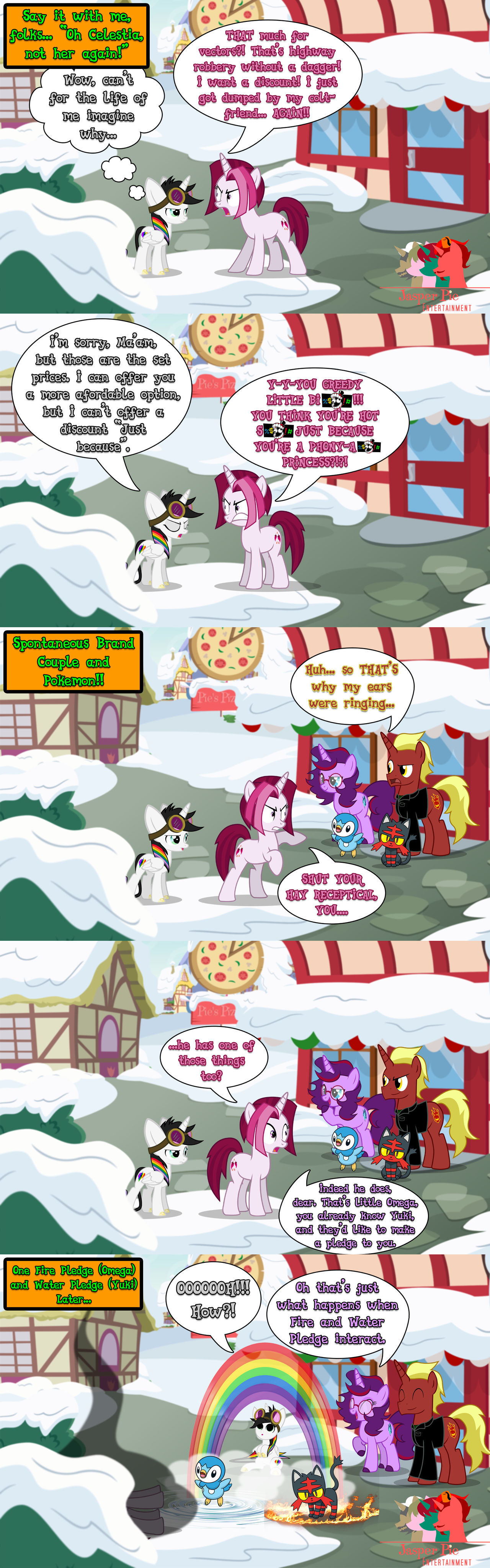 #3538097 - safe, artist:jasperpie, cayenne, oc, oc:aramau, oc:firebrand ...