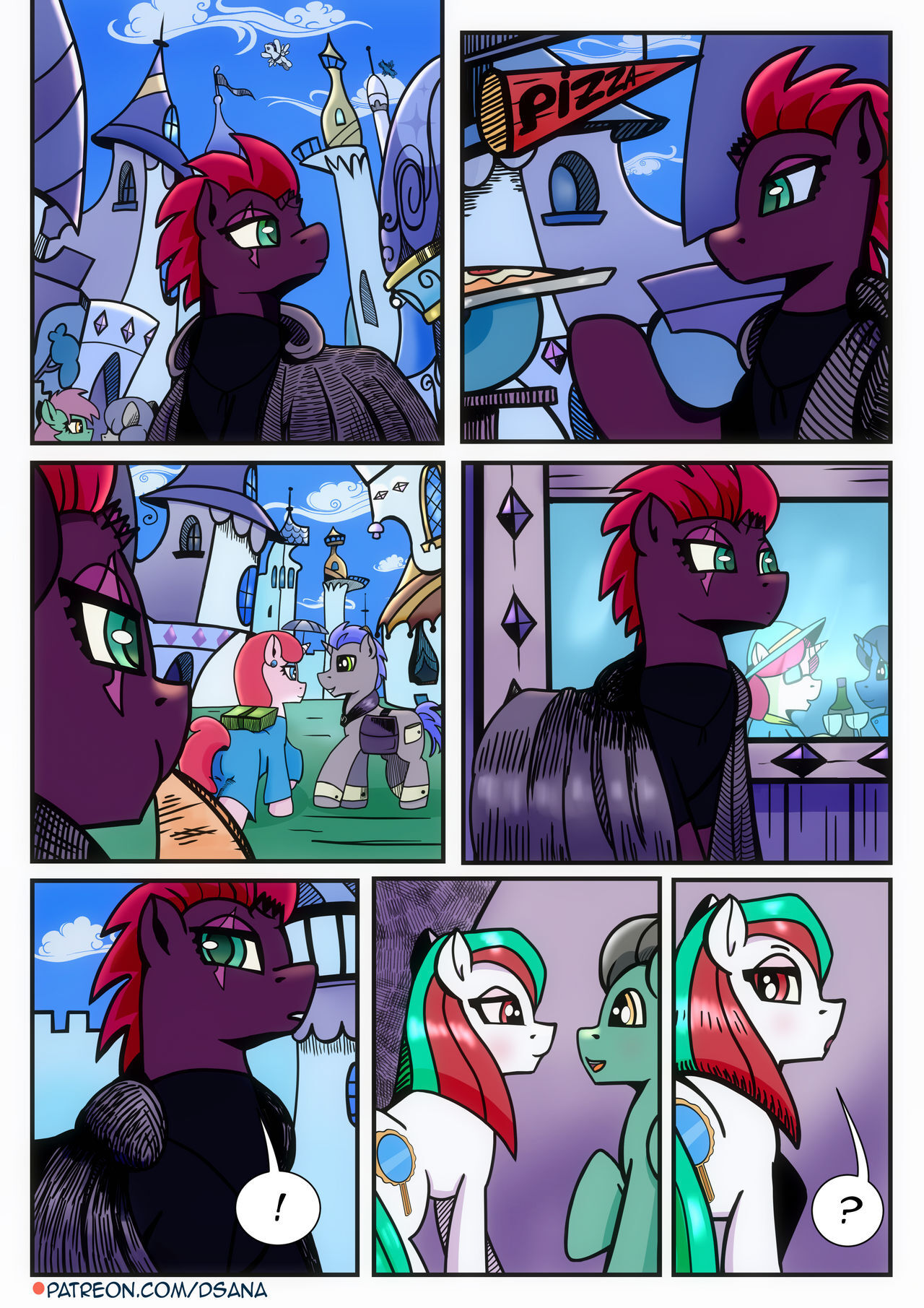 #3520310 - safe, artist:dsana, fizzlepop berrytwist, tempest shadow, oc ...