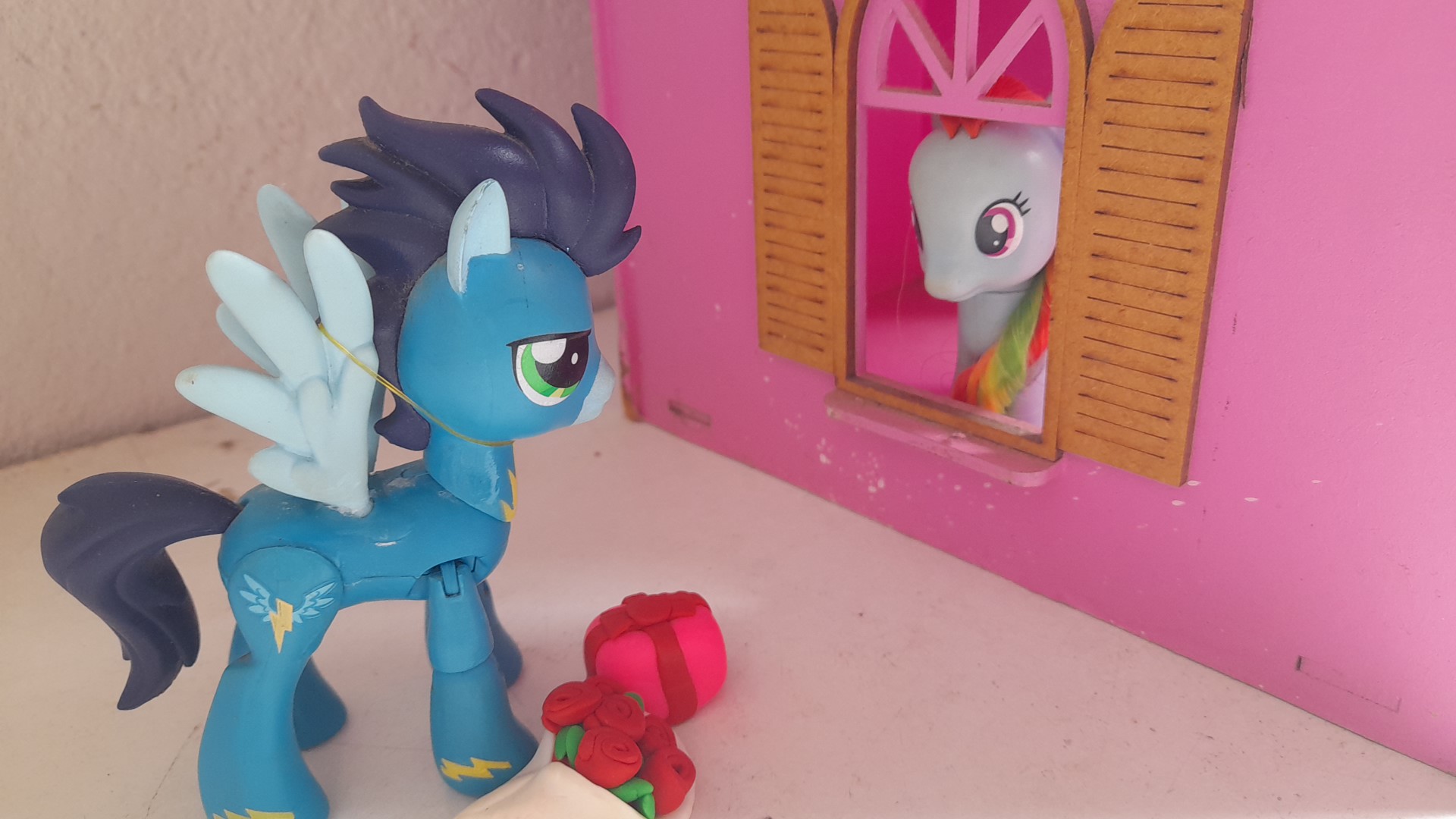 #3538532 - safe, artist:mlplary6, rainbow dash, soarin', pegasus, pony ...