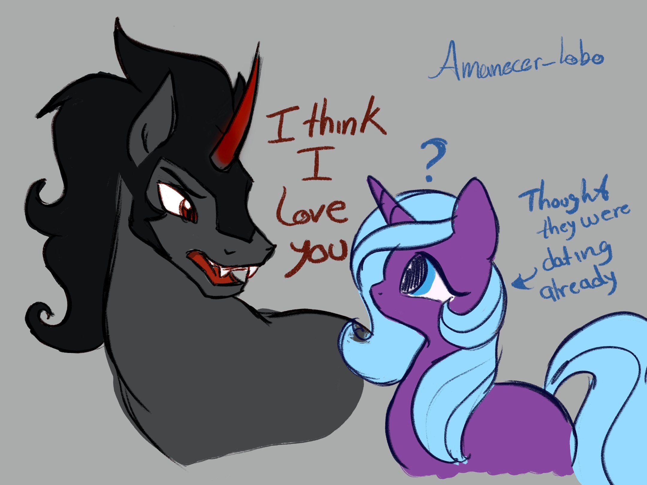 #3538579 - safe, artist:amanecerlobo, king sombra, radiant hope, pony ...