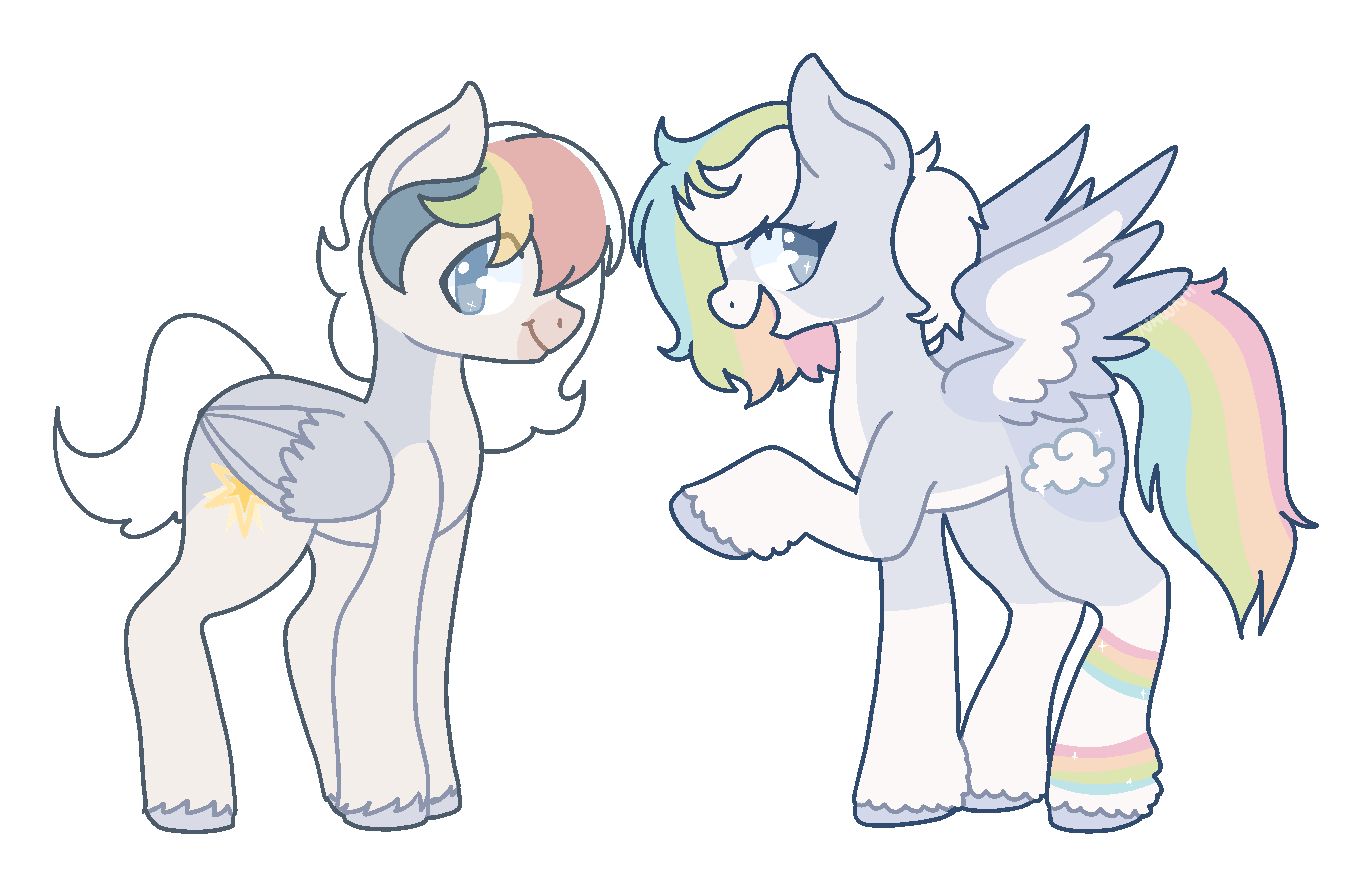 #3521383 - safe, artist:nawnii, oc, oc only, pegasus, pony, female ...