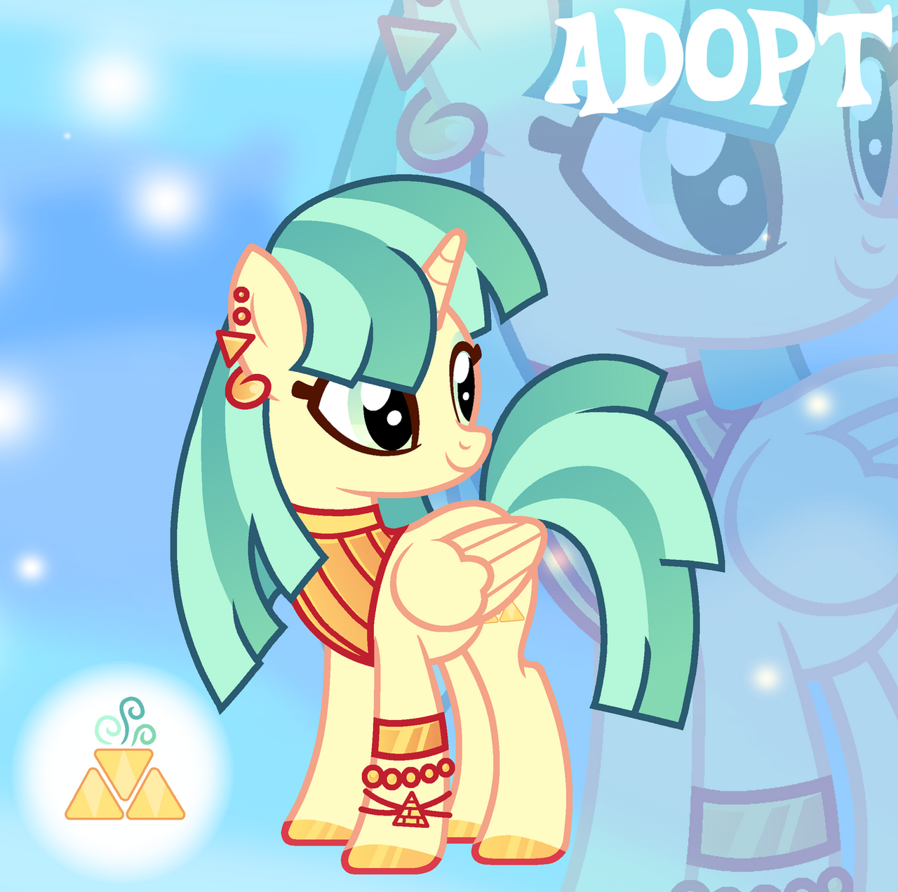 #3522900 - safe, artist:vi45, oc, oc only, alicorn, pony, adoptable, alicorn oc, base used, blue ...