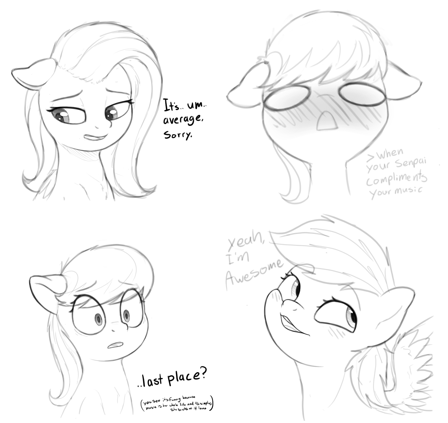 #3523920 - suggestive, artist:zippysqrl, fluttershy, octavia melody ...