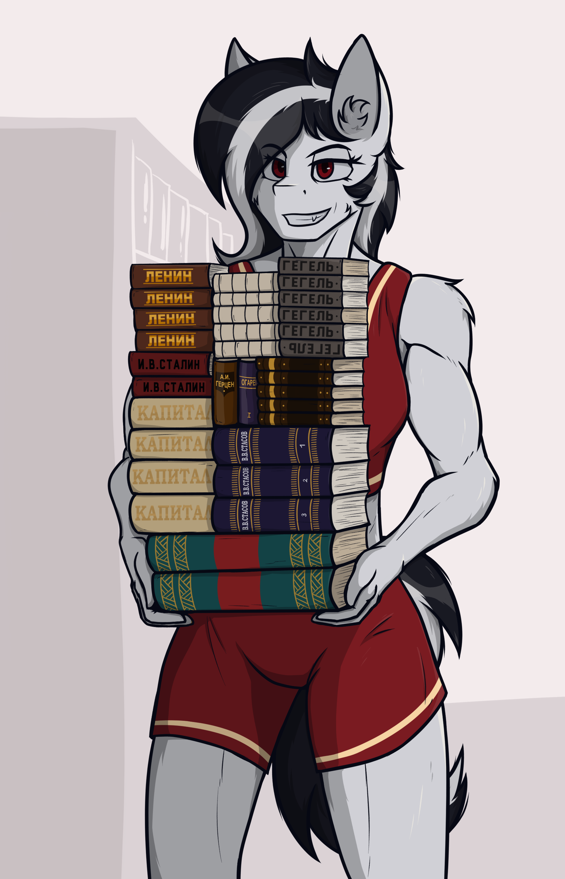 #3703838 - safe, artist:marusya, oc, oc only, oc:schworz, horse, anthro ...