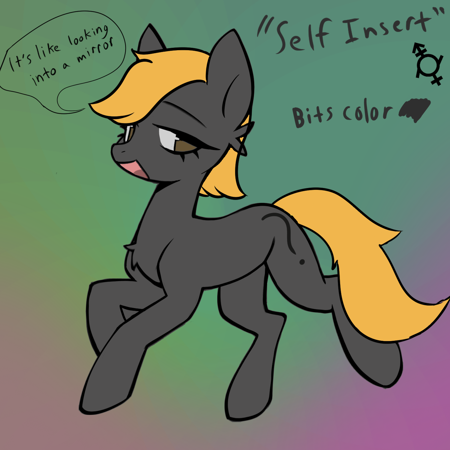 #3711982 - safe, artist:kirionek, artist:plexa, oc, oc only, oc:self insert, earth pony, pony ...