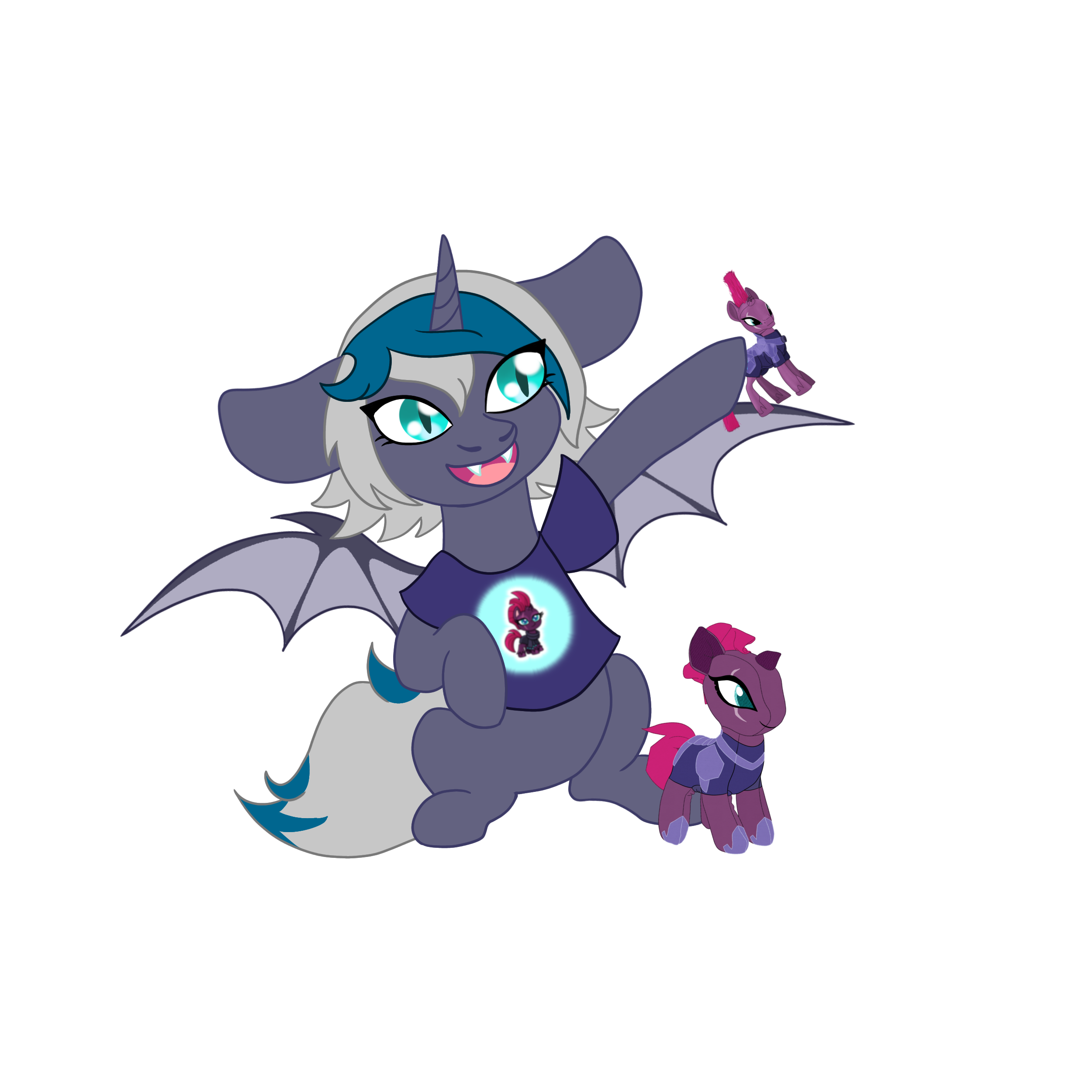 #3540209 - safe, artist:ponyrasmeii, tempest shadow, oc, oc only, oc ...