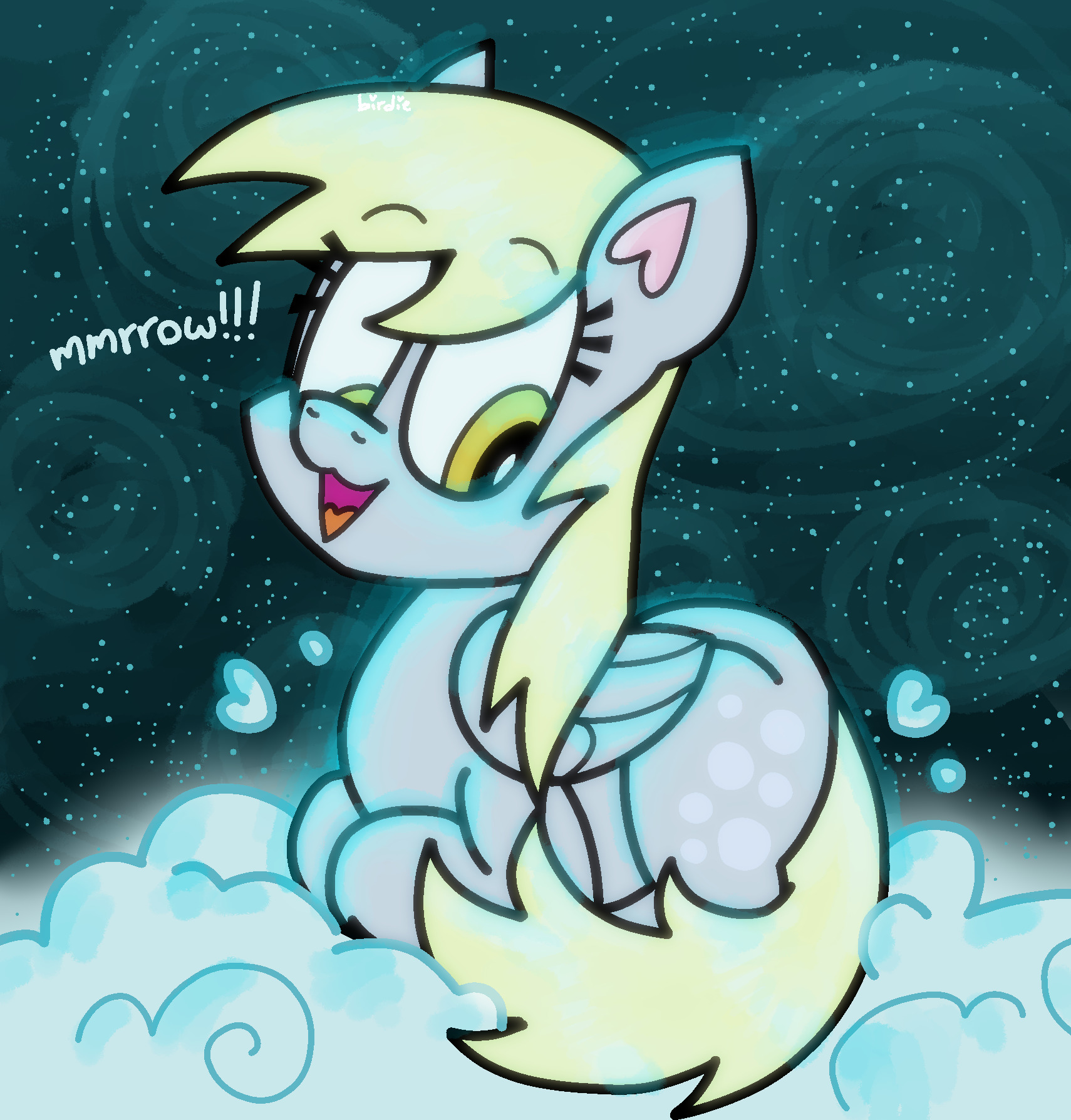 #3545640 - safe, artist:spritecranbirdie, derpy hooves, pegasus, pony ...