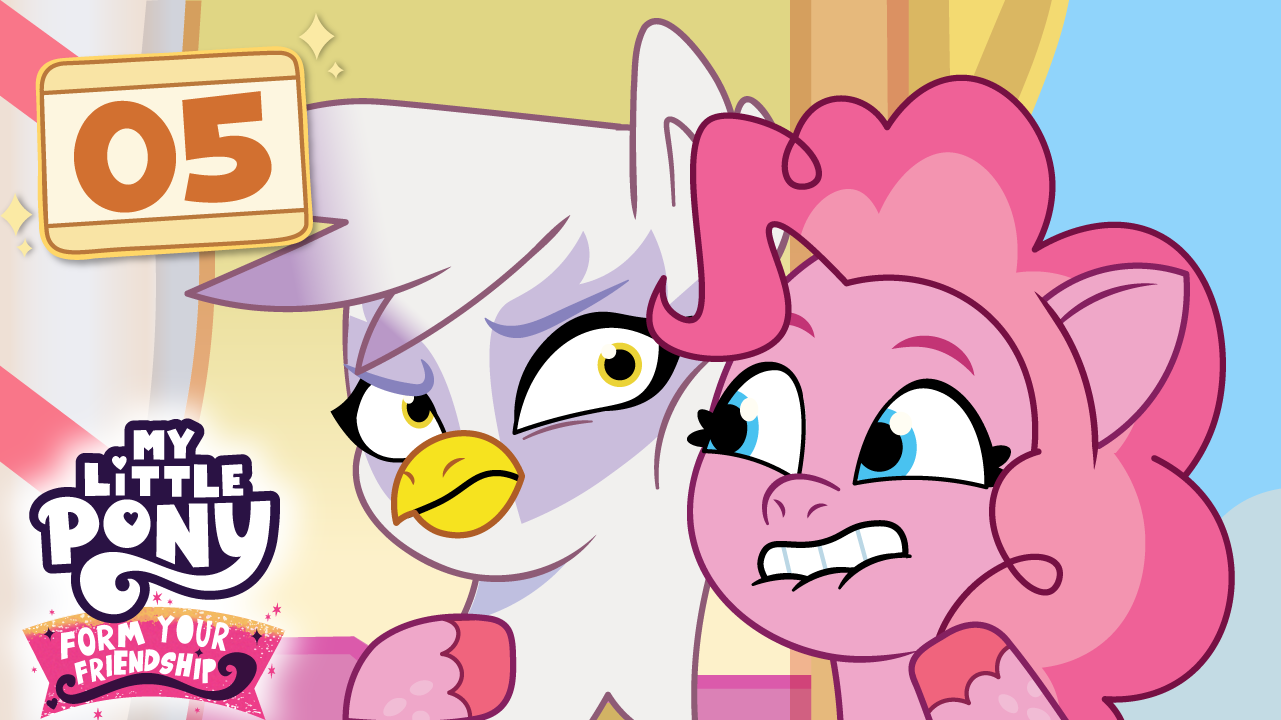 #3545720 - safe, artist:prixy05, gilda, pinkie pie, earth pony, griffon ...