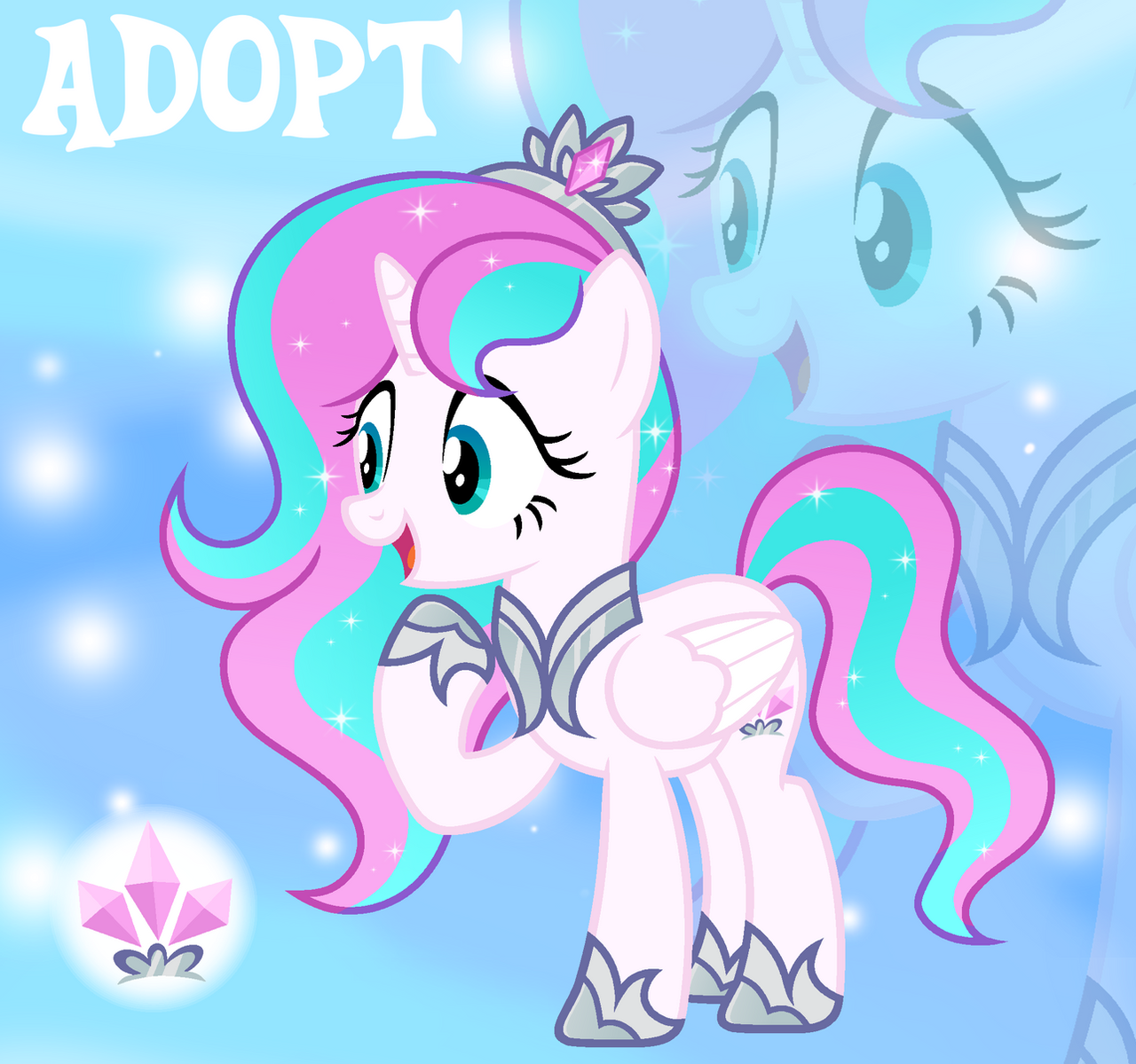 #3546557 - safe, artist:vi45, oc, alicorn, pony, crown, female, jewelry, mare, regalia, solo ...