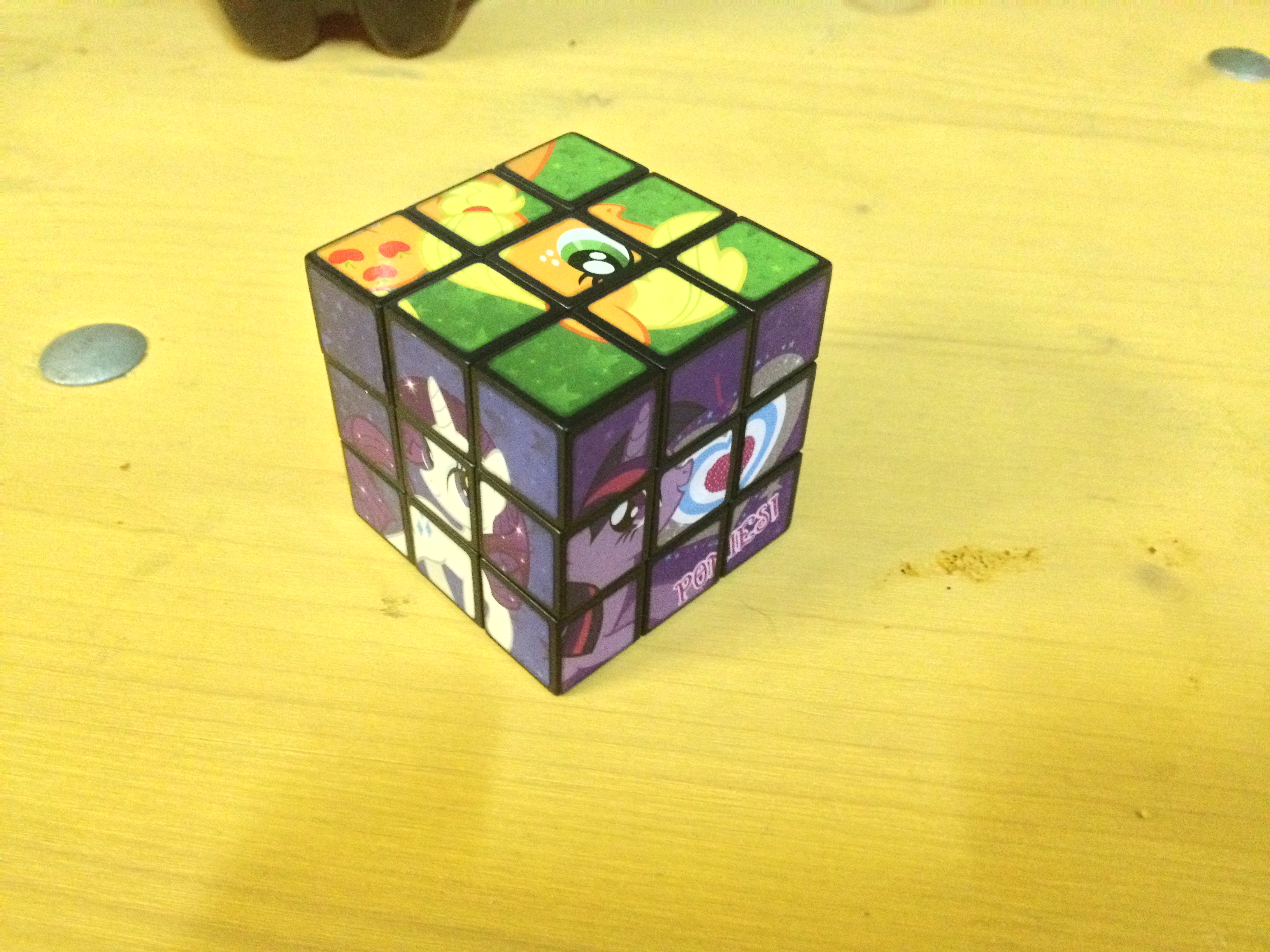 #3546572 - safe, applejack, g4, irl, photo, rubik's cube - Derpibooru