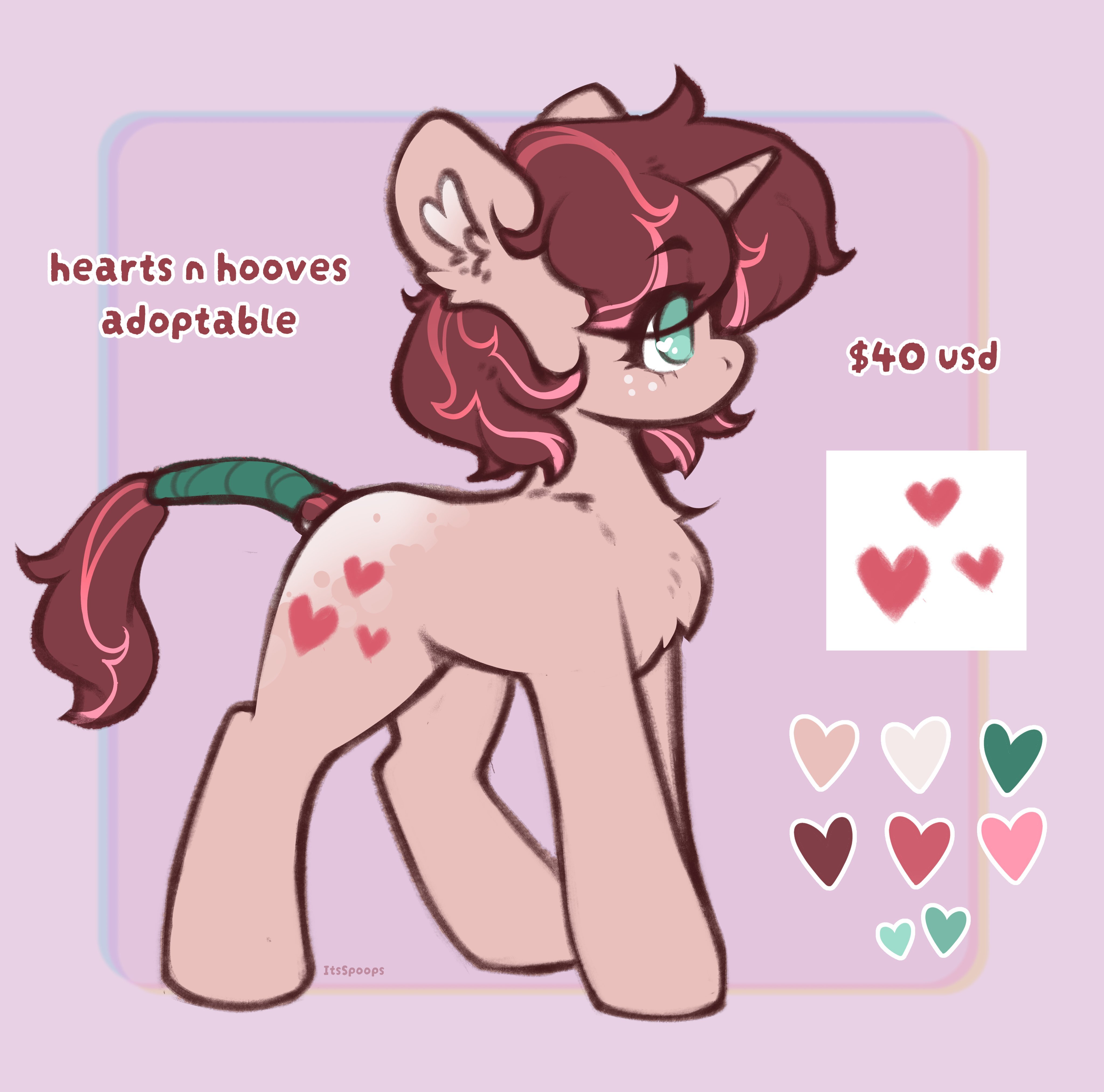 #3546607 - safe, artist:itsspoops, oc, oc only, pony, unicorn, adoptable, chest fluff, cute, ear ...