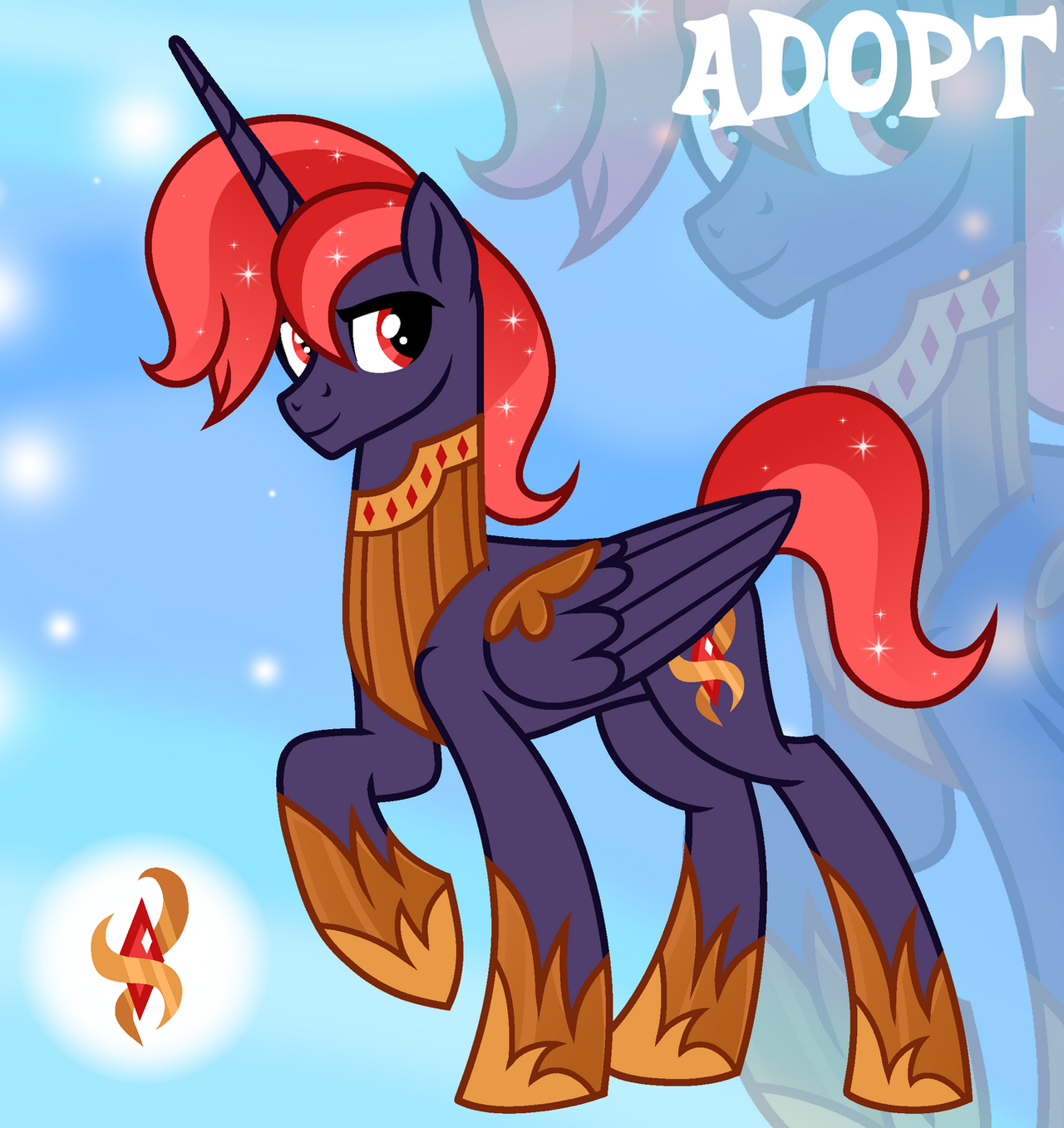 #3547075 - safe, artist:vi45, oc, oc only, alicorn, pony, adoptable, alicorn oc, armor, base ...