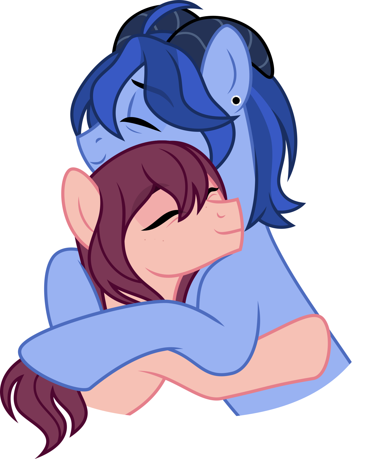 #3547608 - safe, artist:limedazzle, oc, oc only, oc:allen, oc:james, earth pony, pony, horns ...