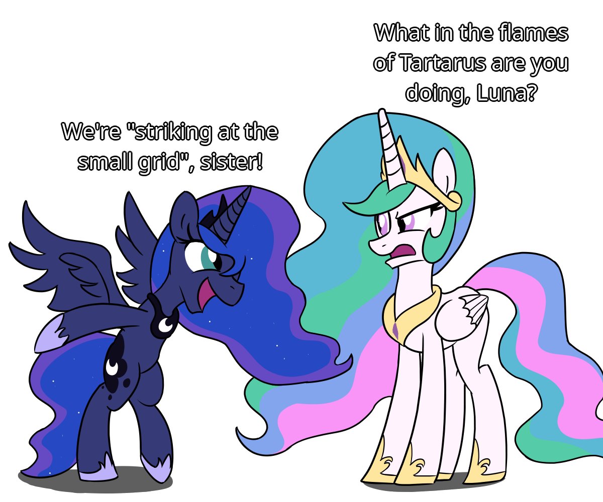 #3547935 - safe, artist:unitxxvii, princess celestia, princess luna ...