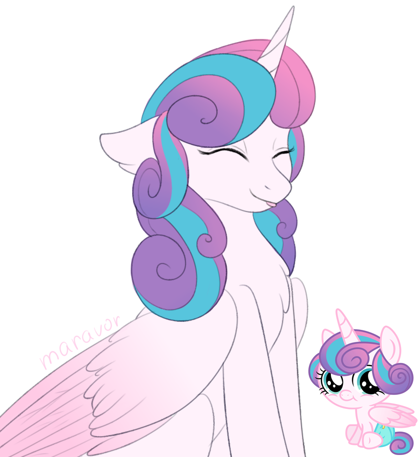 #3550190 - safe, artist:maravor, princess flurry heart, alicorn, pony ...