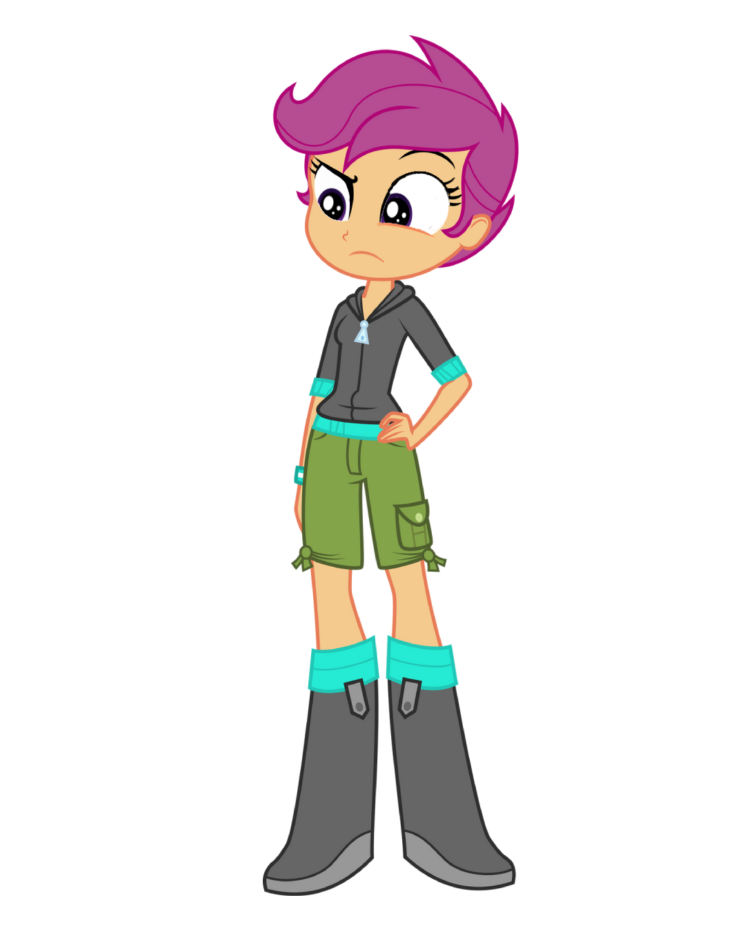 #3551006 - safe, artist:gaelgaming1, scootaloo, human, equestria girls ...
