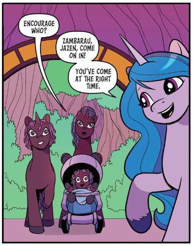 #3551261 - safe, idw, izzy moonbow, jazen, phoenix (g5), zambarau, pony ...