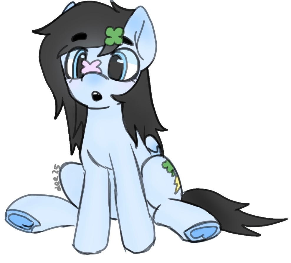 #3540346 - safe, artist:cloveryrhythm, oc, oc only, oc:lucky strike, butterfly, pegasus, pony ...