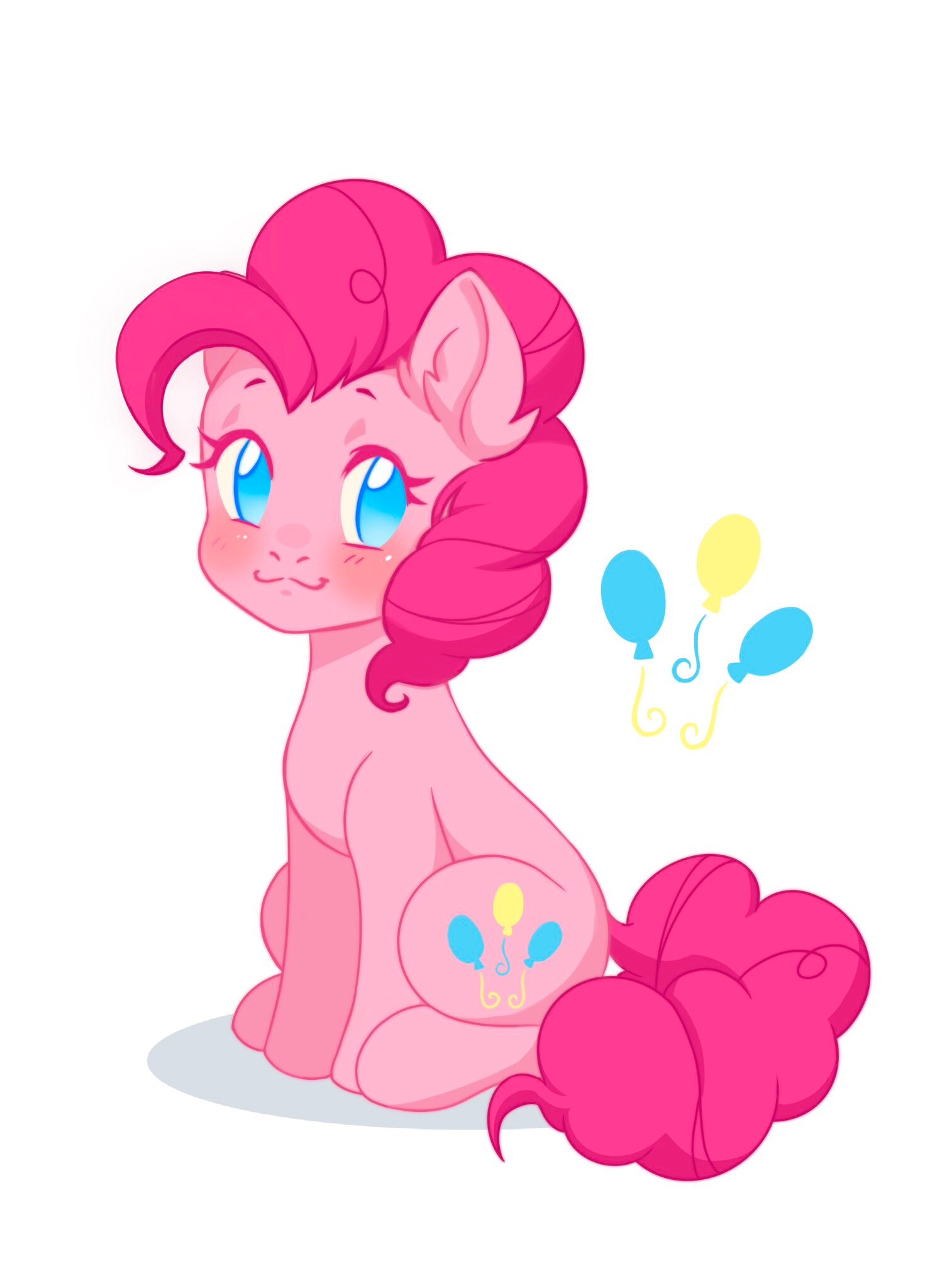 #3551886 - safe, artist:murimio_, pinkie pie, earth pony, pony, g4, female, looking at you, mare ...