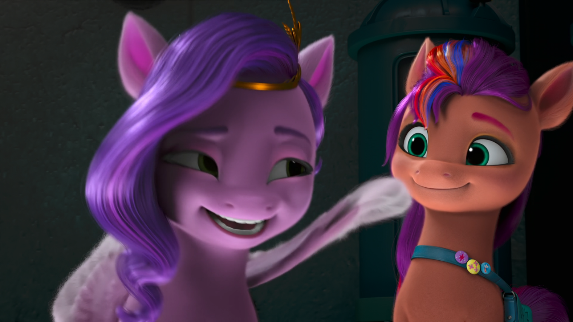 #3552529 - safe, screencap, pipp petals, sunny starscout, earth pony ...
