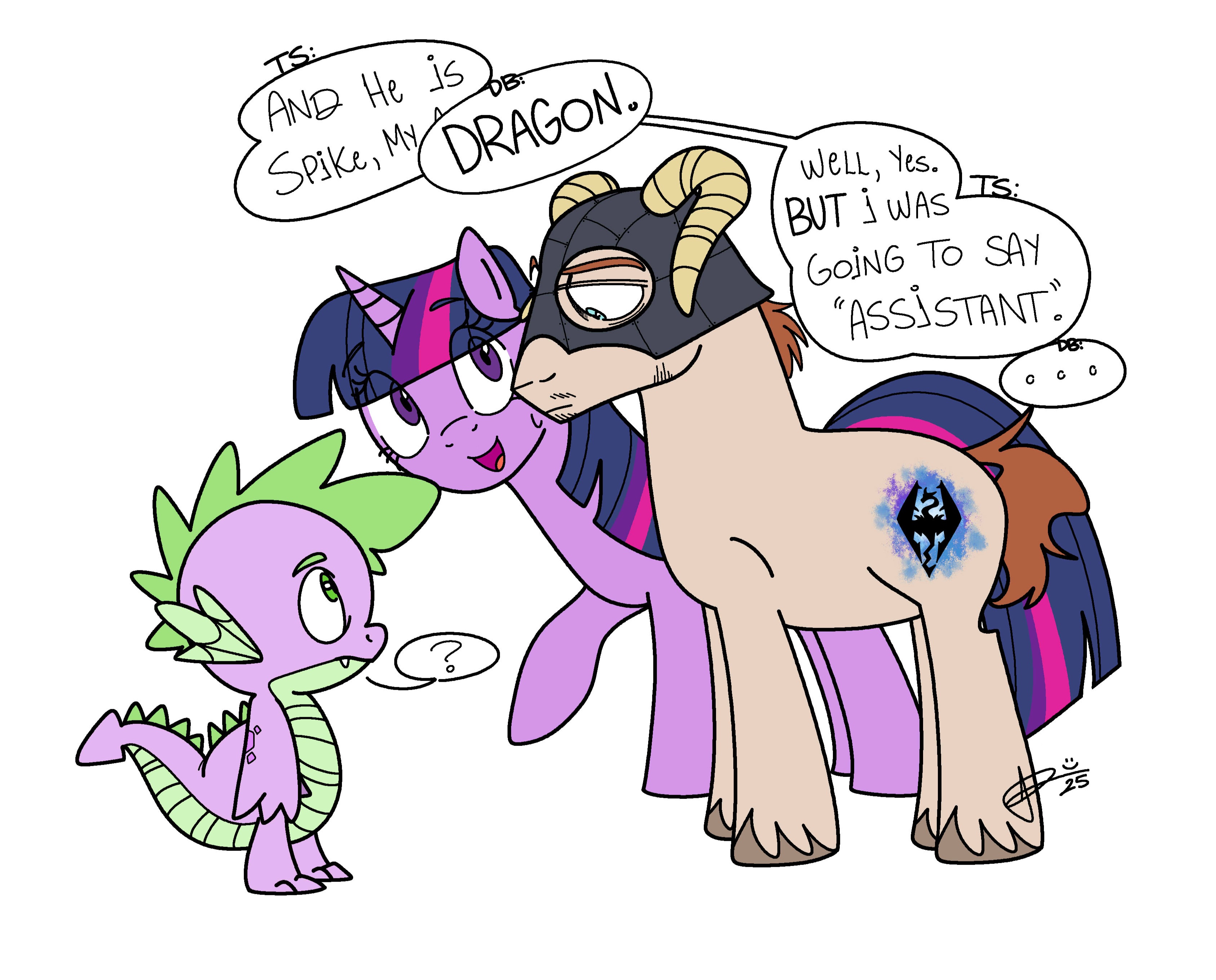 #3554445 - safe, artist:breezybay, spike, twilight sparkle, alicorn ...