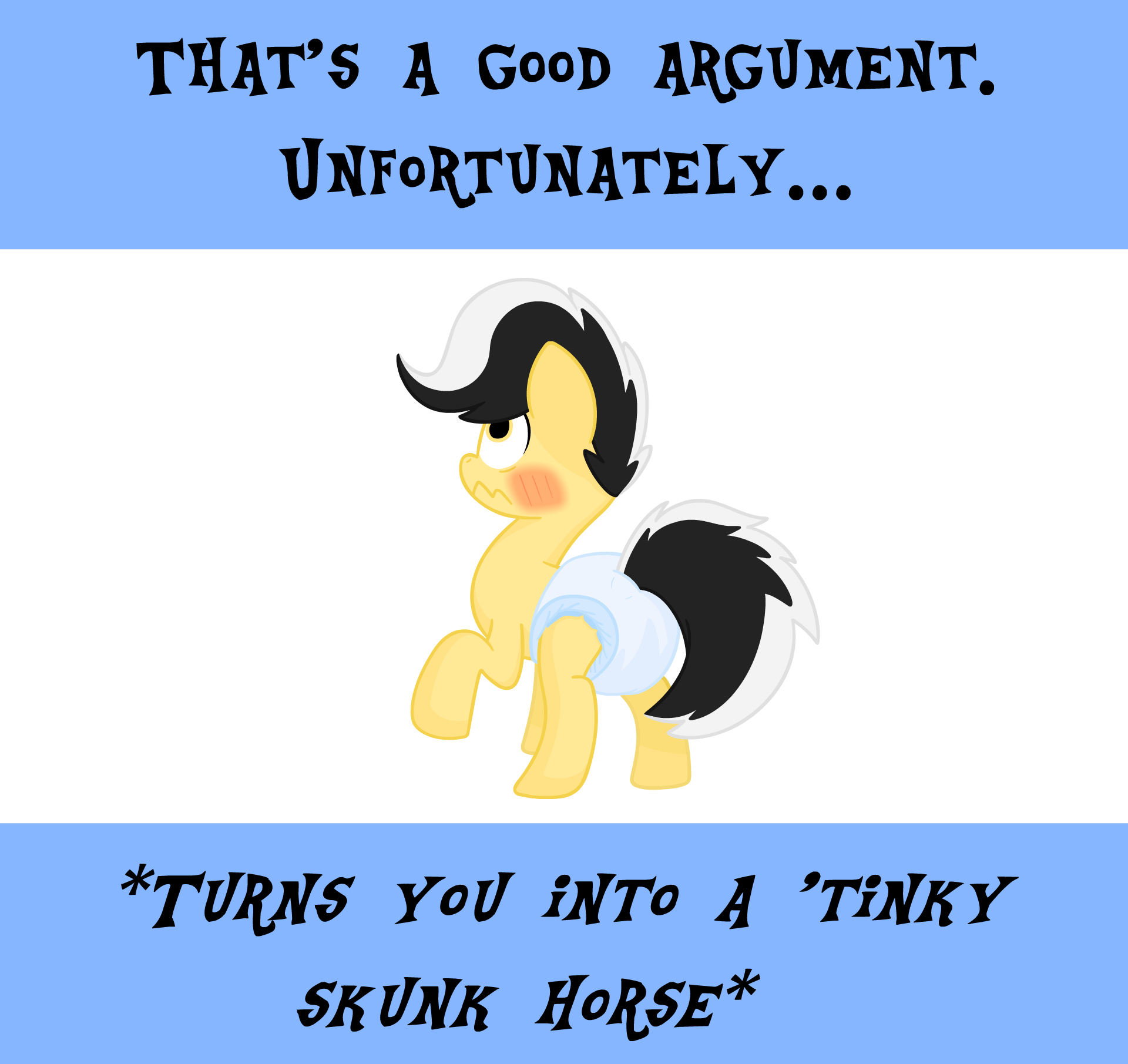 #3555071 - safe, artist:snowflakepone, oc, oc:salvey, skunk, skunk pony ...