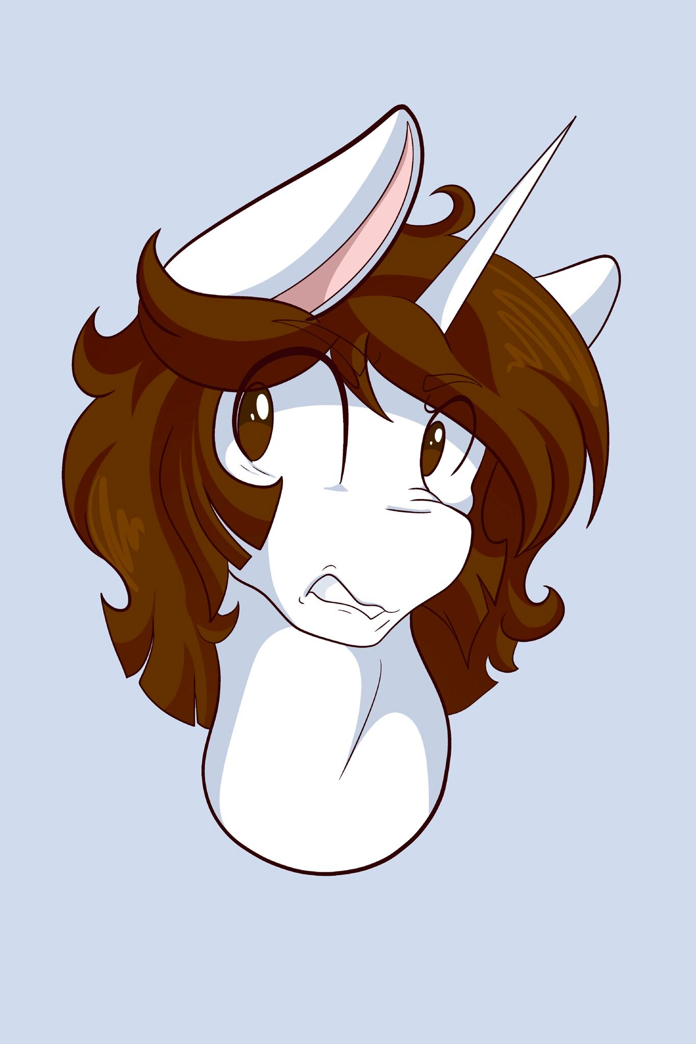 #3555307 - safe, artist:mscolorsplash, oc, oc only, pony, unicorn, bust ...