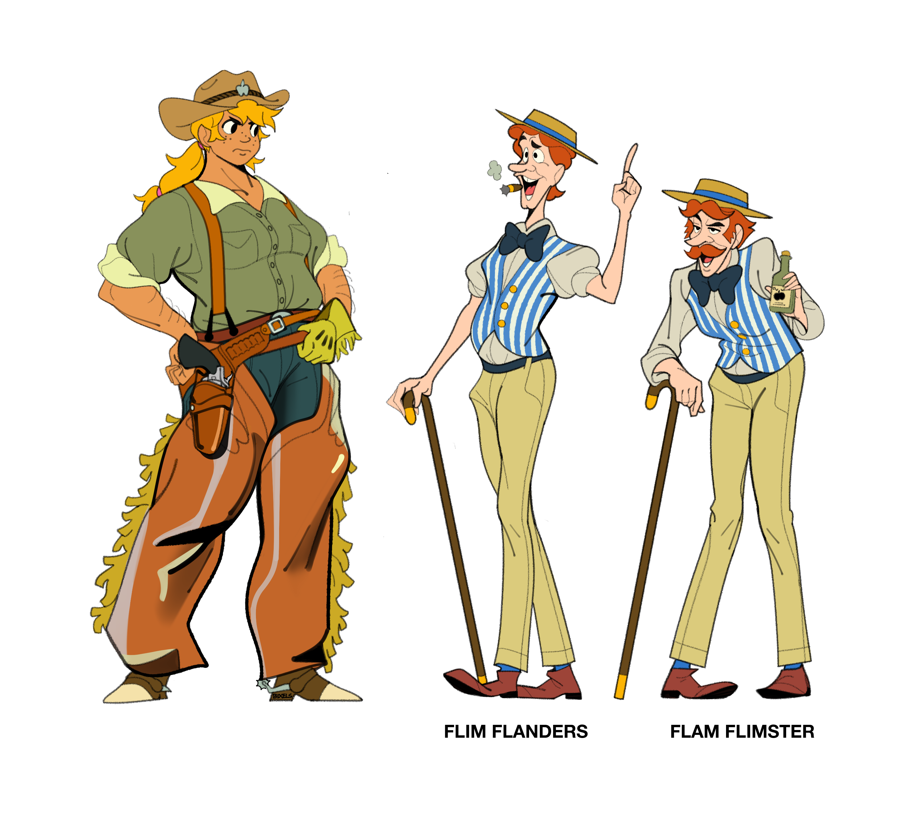 #3555318 - safe, artist:bixels, applejack, flam, flim, human, the grand ...