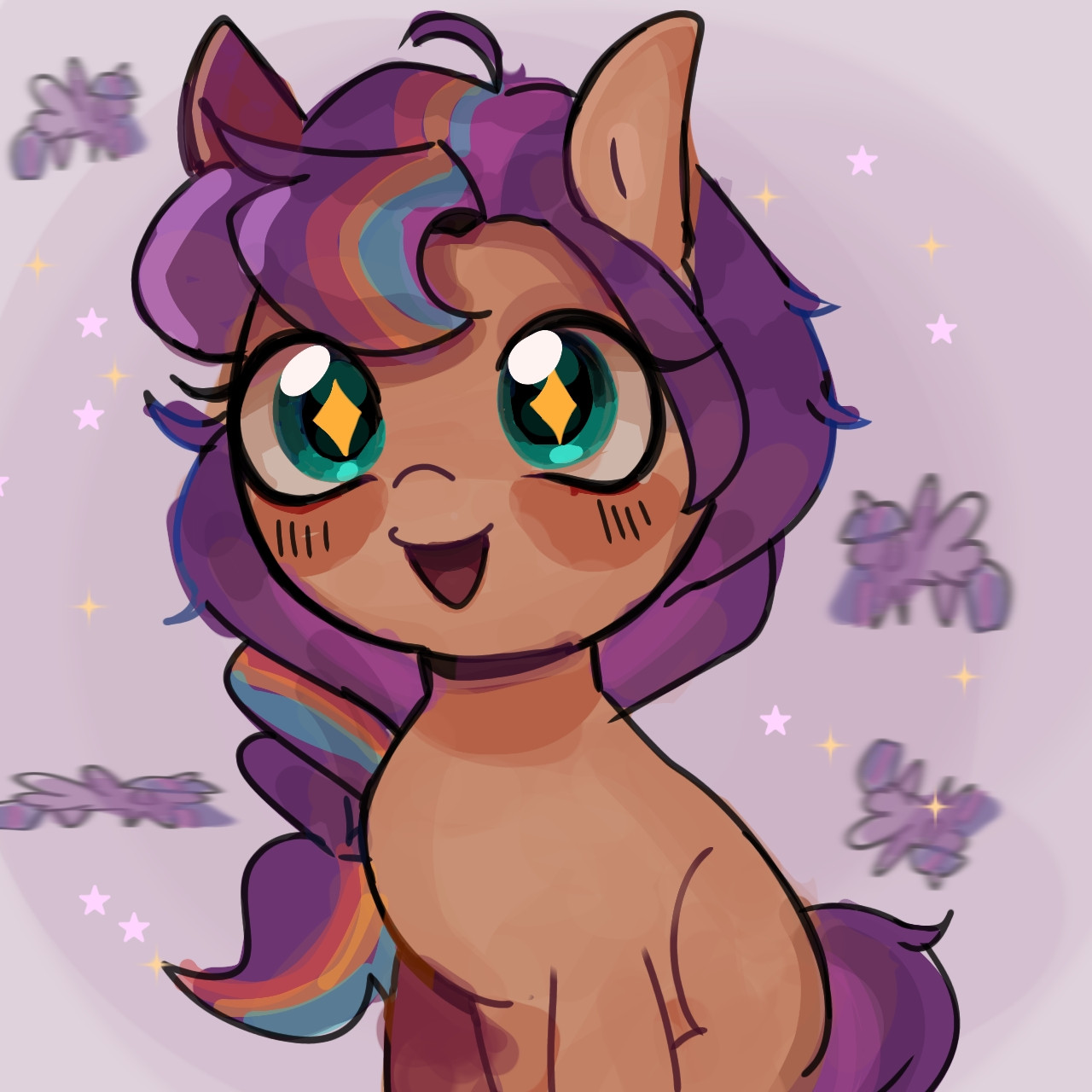 #3555790 - safe, artist:rafuez, sunny starscout, twilight sparkle, alicorn, earth pony, pony, g4 ...