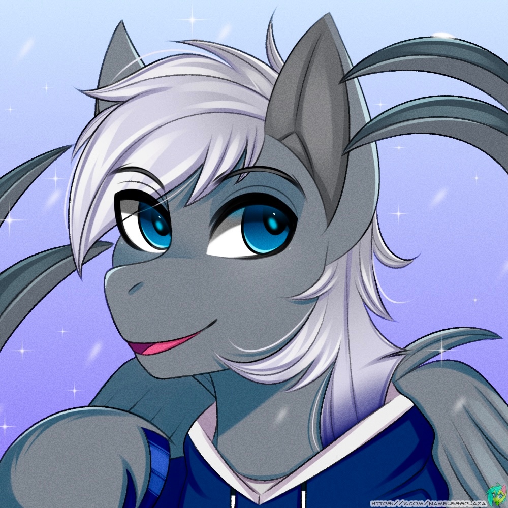 #3541003 - safe, artist:namelessplaza, pegasus, pony, bust, clothes, male, open mouth, portrait ...