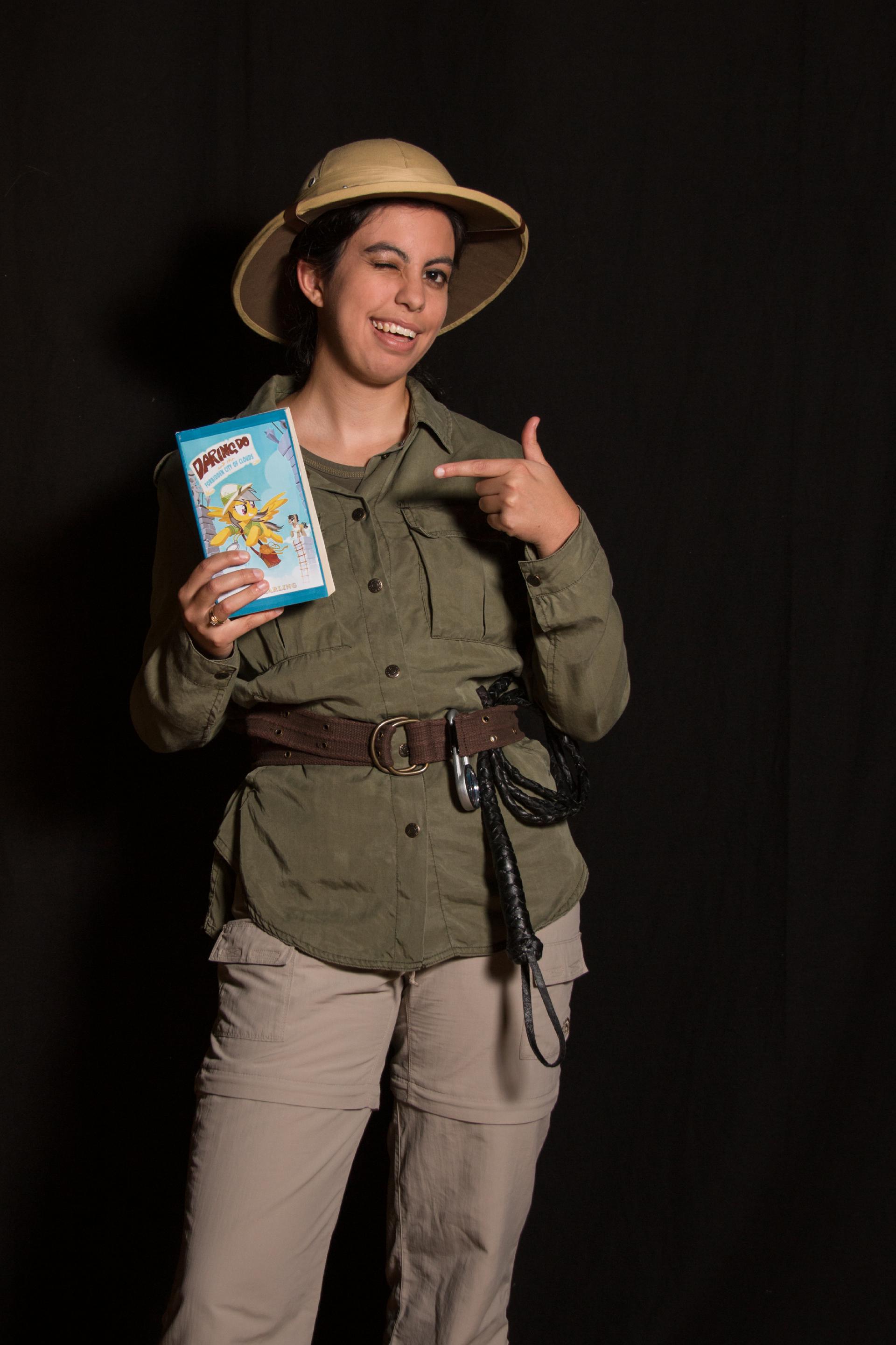 #3541665 - safe, daring do, human, g4, 2015, book, brony fair, clothes ...