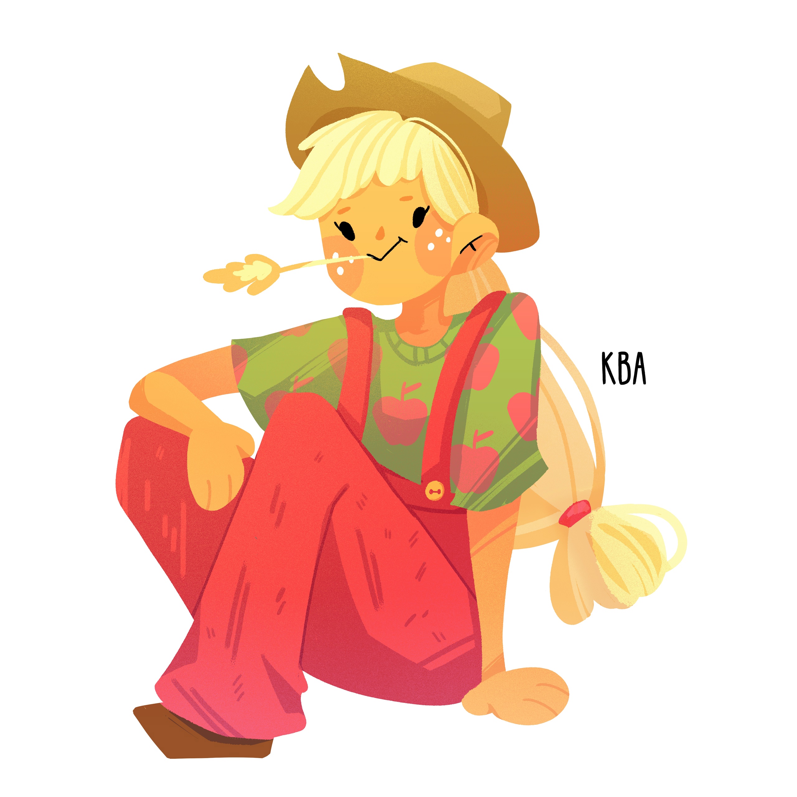 #3541678 - safe, artist:kva, applejack, human, equestria girls, g4 ...