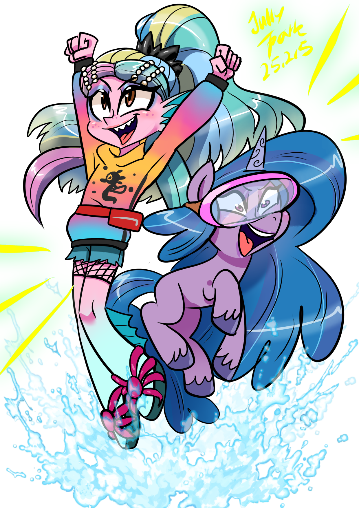 #3541780 - safe, artist:jully-park, izzy moonbow, humanoid, pony ...