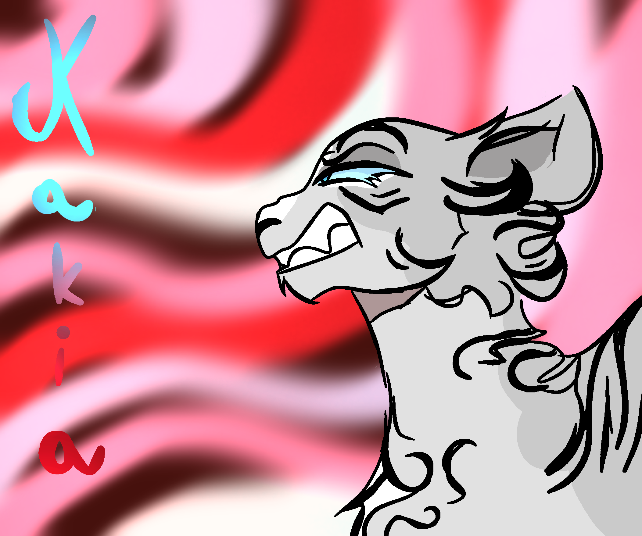 #3543490 - safe, artist:earth.loser, oc, oc:kakia, big cat, hybrid ...