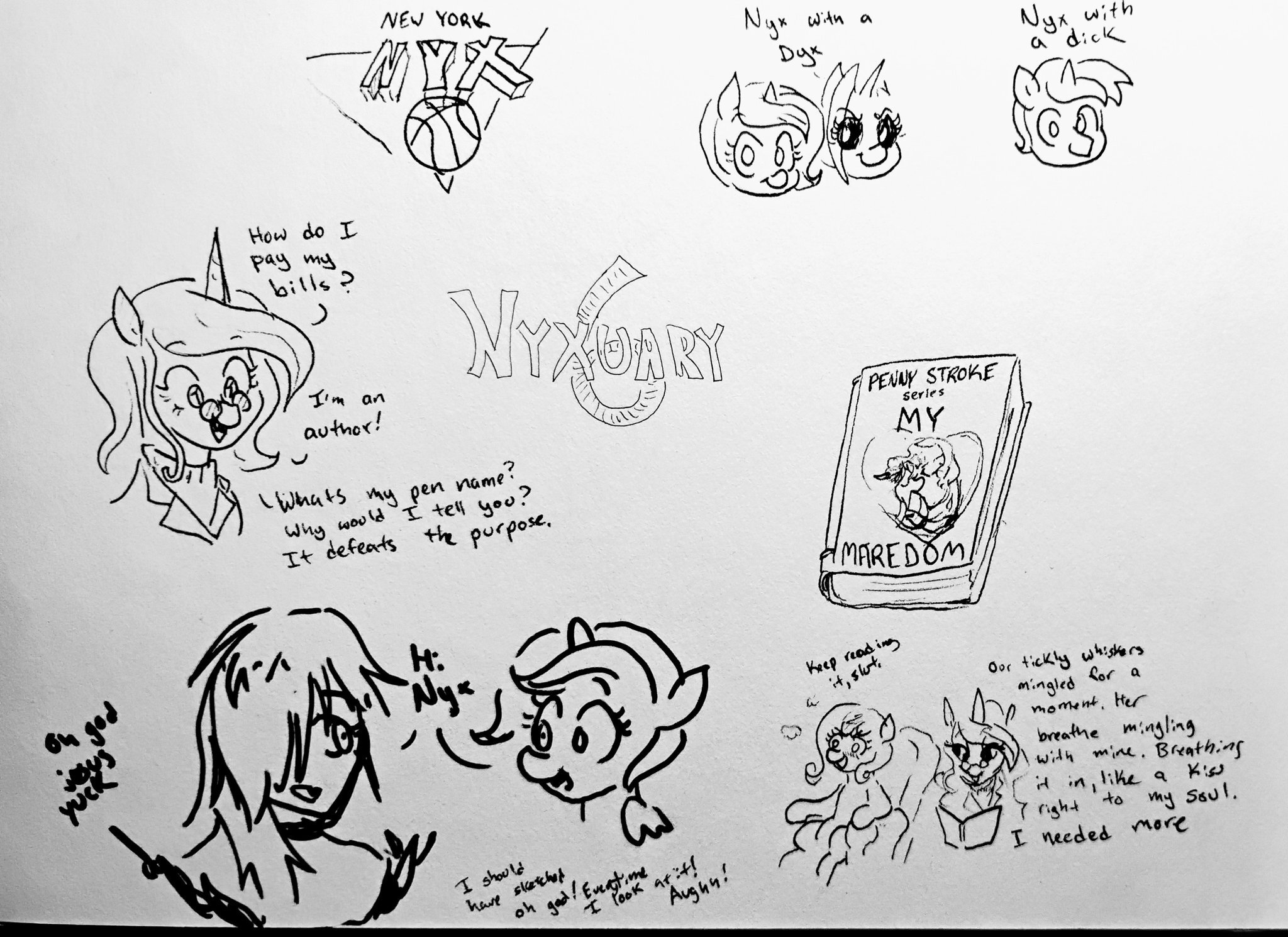 #3543653 - suggestive, artist:pony quarantine, oc, oc only, oc:dyx, oc ...