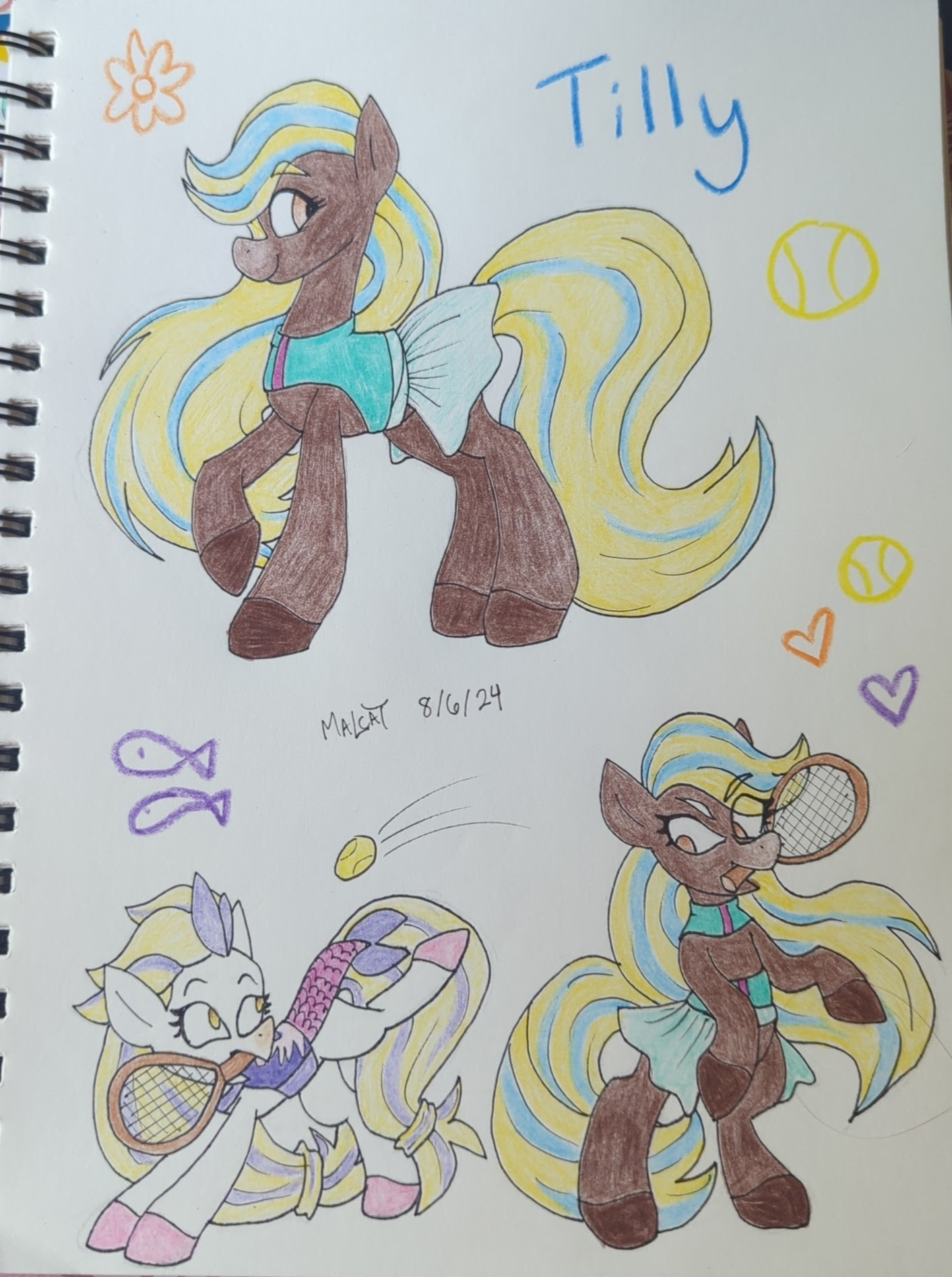 #3543878 - safe, artist:malcat, part of a set, fish, horse, ball ...