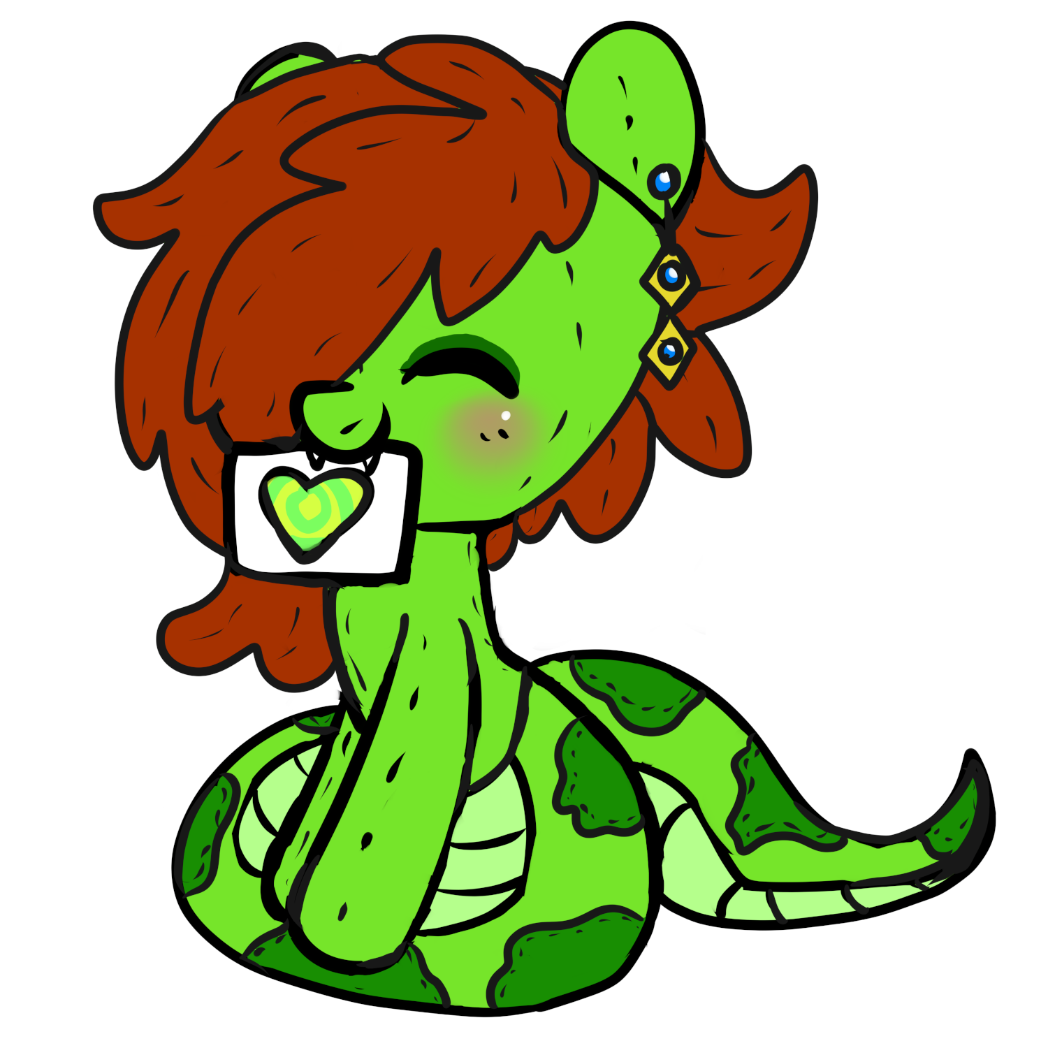 #3544018 - safe, artist:anykoe, oc, oc:anguis flake, lamia, original ...