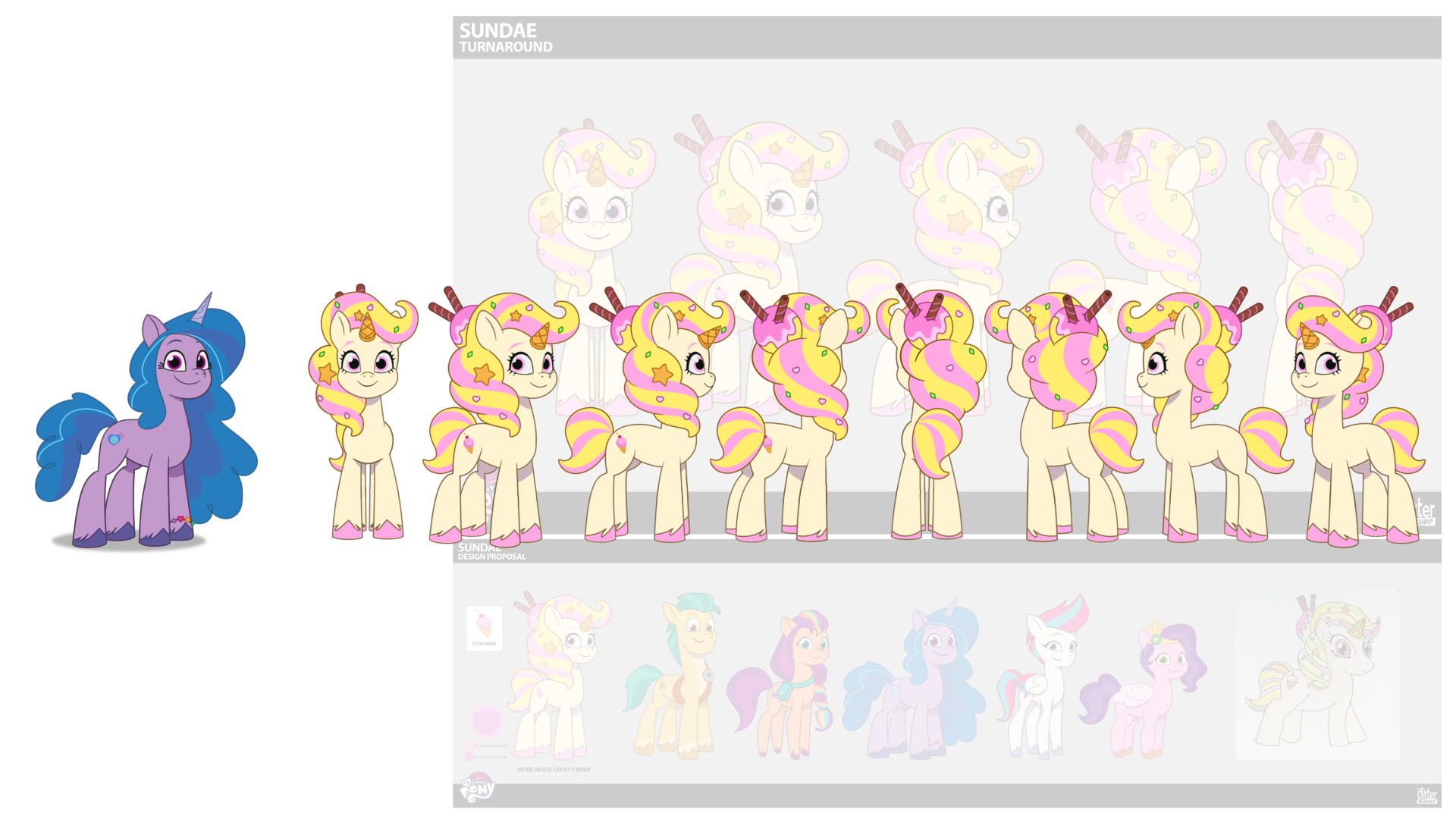 #3544332 - safe, lil critter workshop, izzy moonbow, sundae (g5), food pony, pony, unicorn ...