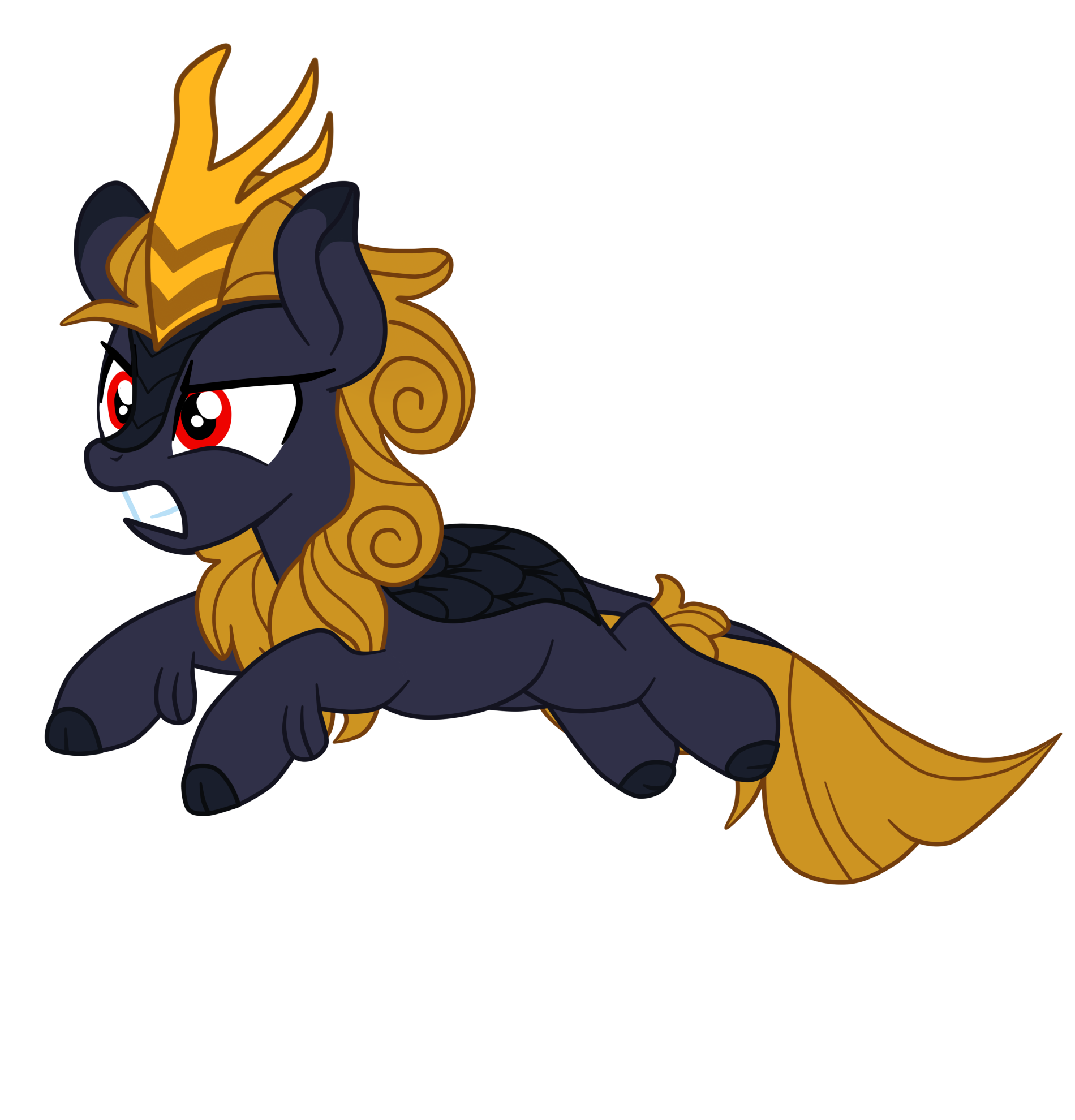 #3544724 - safe, artist:gmaplay, oc, oc only, oc:banshee, kirin, angry ...