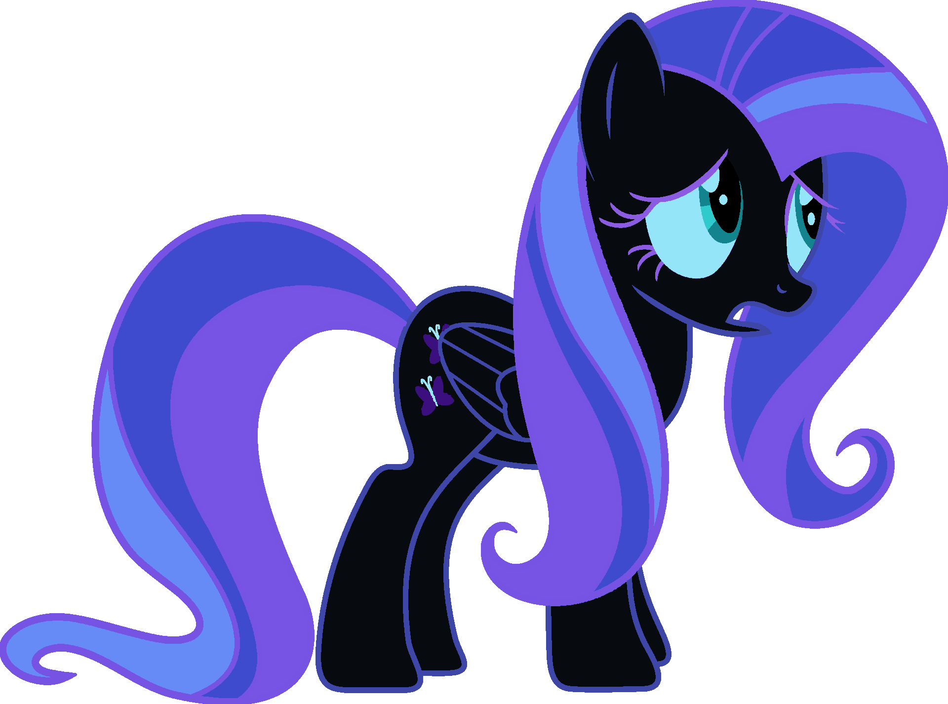 #3545165 - safe, fluttershy, pony, g4, female, implied nightmare moon ...