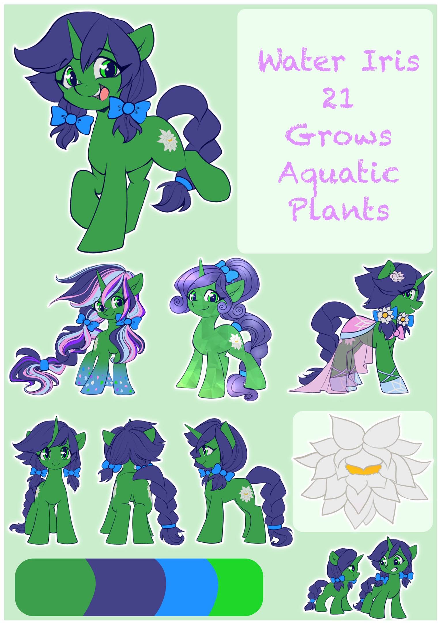 #3557888 - safe, artist:chaosangeldesu, oc, oc only, oc:water iris, pony, unicorn, commission ...